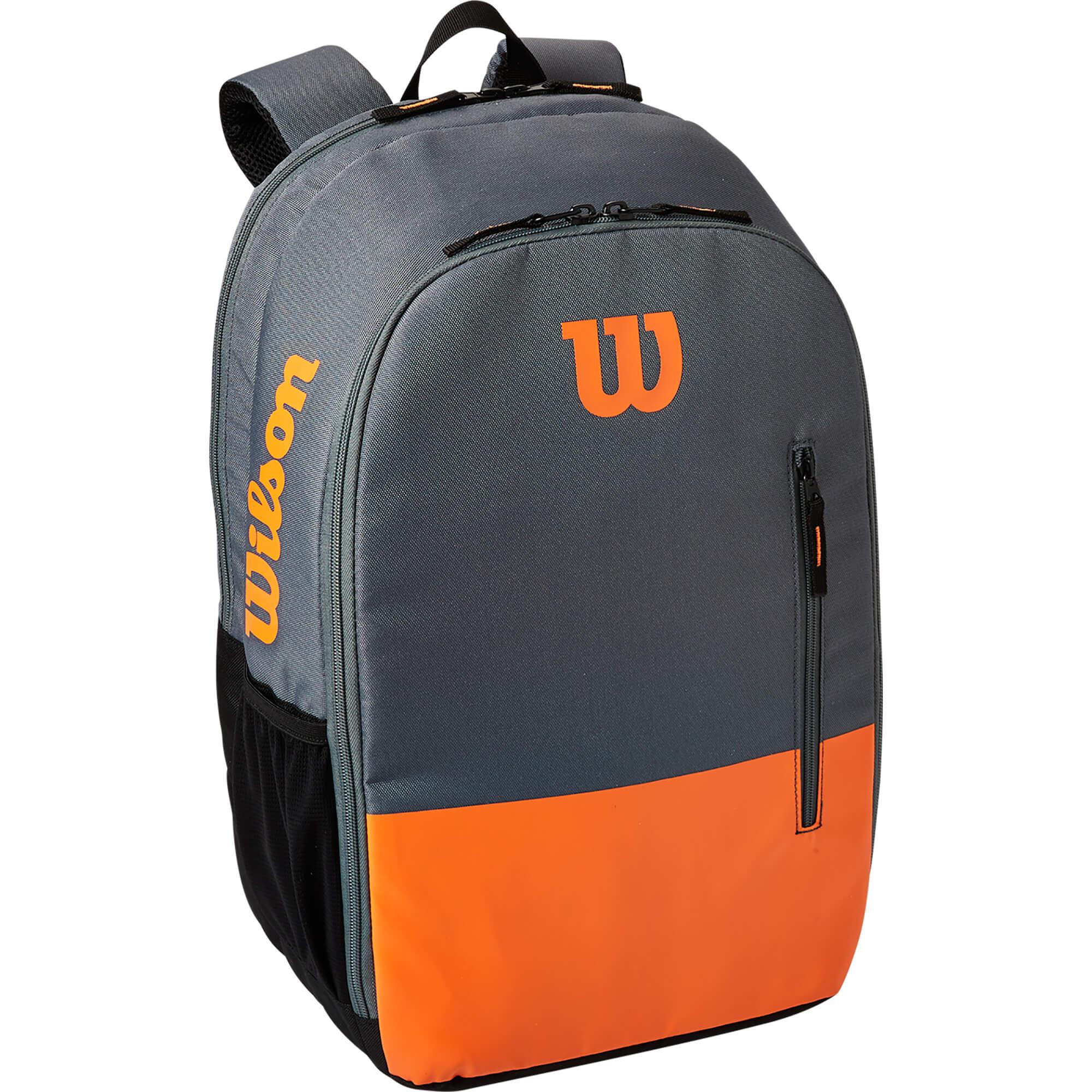 Wilson Burn Team Backpack - Grey/Orange - Tennisnuts.com
