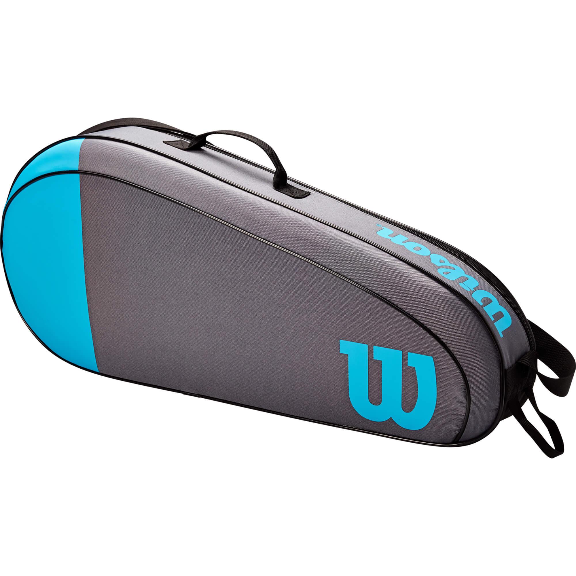 Wilson Team 3 Racket Bag - Grey/Blue - Tennisnuts.com