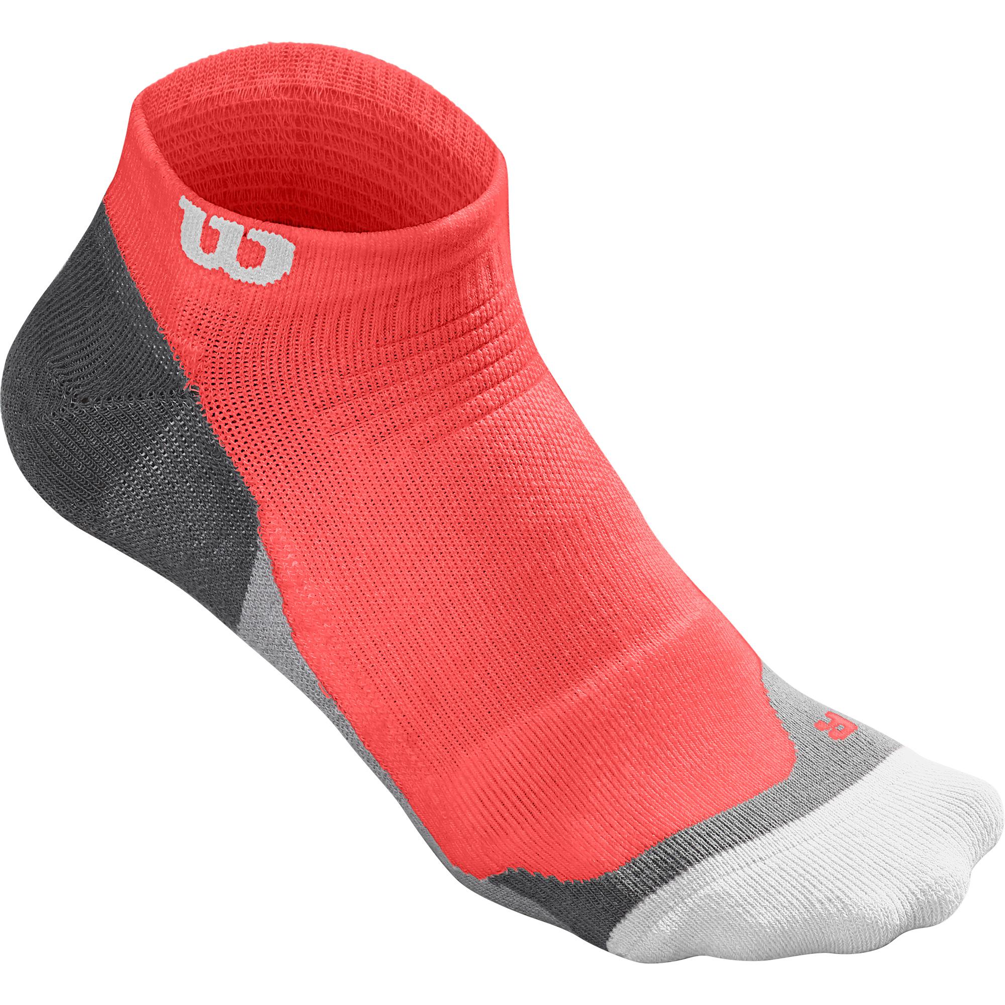 Wilson Tennis Crew Socks (1 Pair) - Fiery Coral - Tennisnuts.com