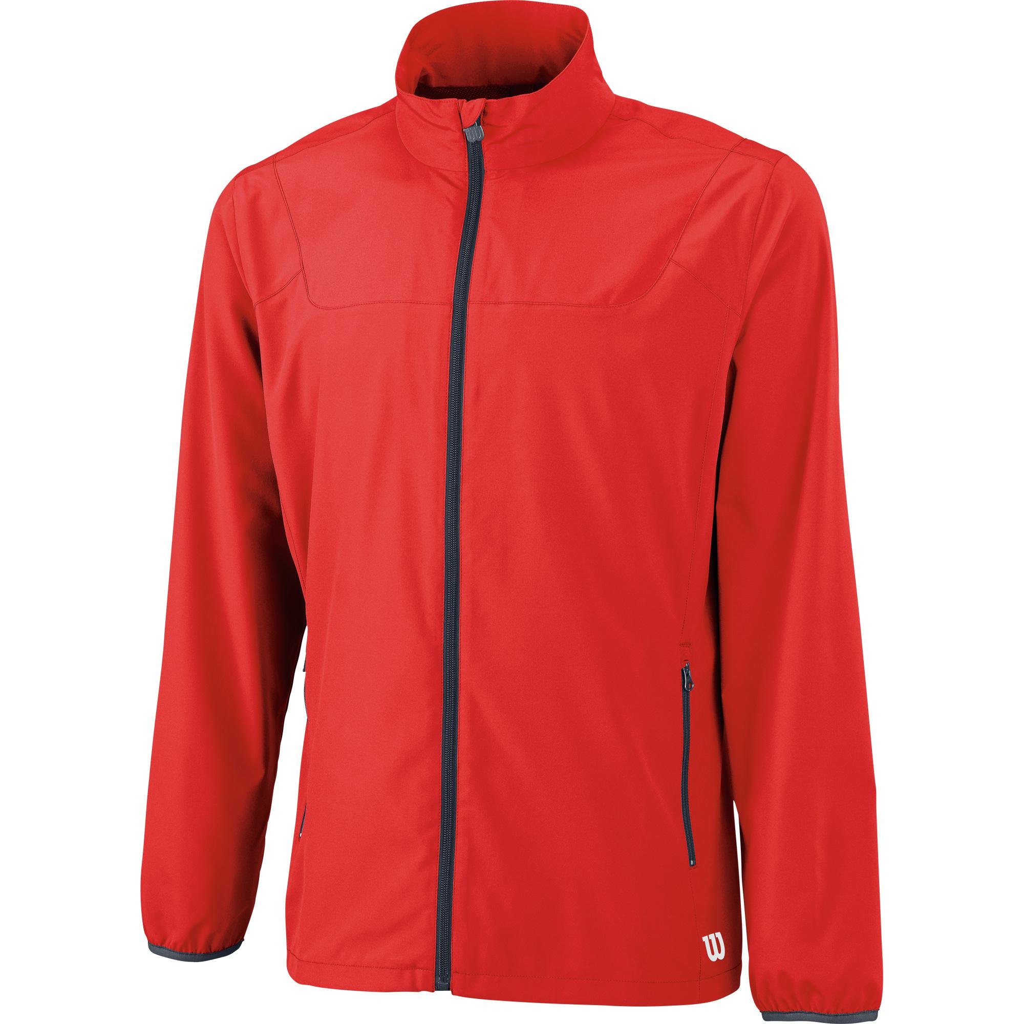 Wilson Mens Team Woven Jacket - Red - Tennisnuts.com
