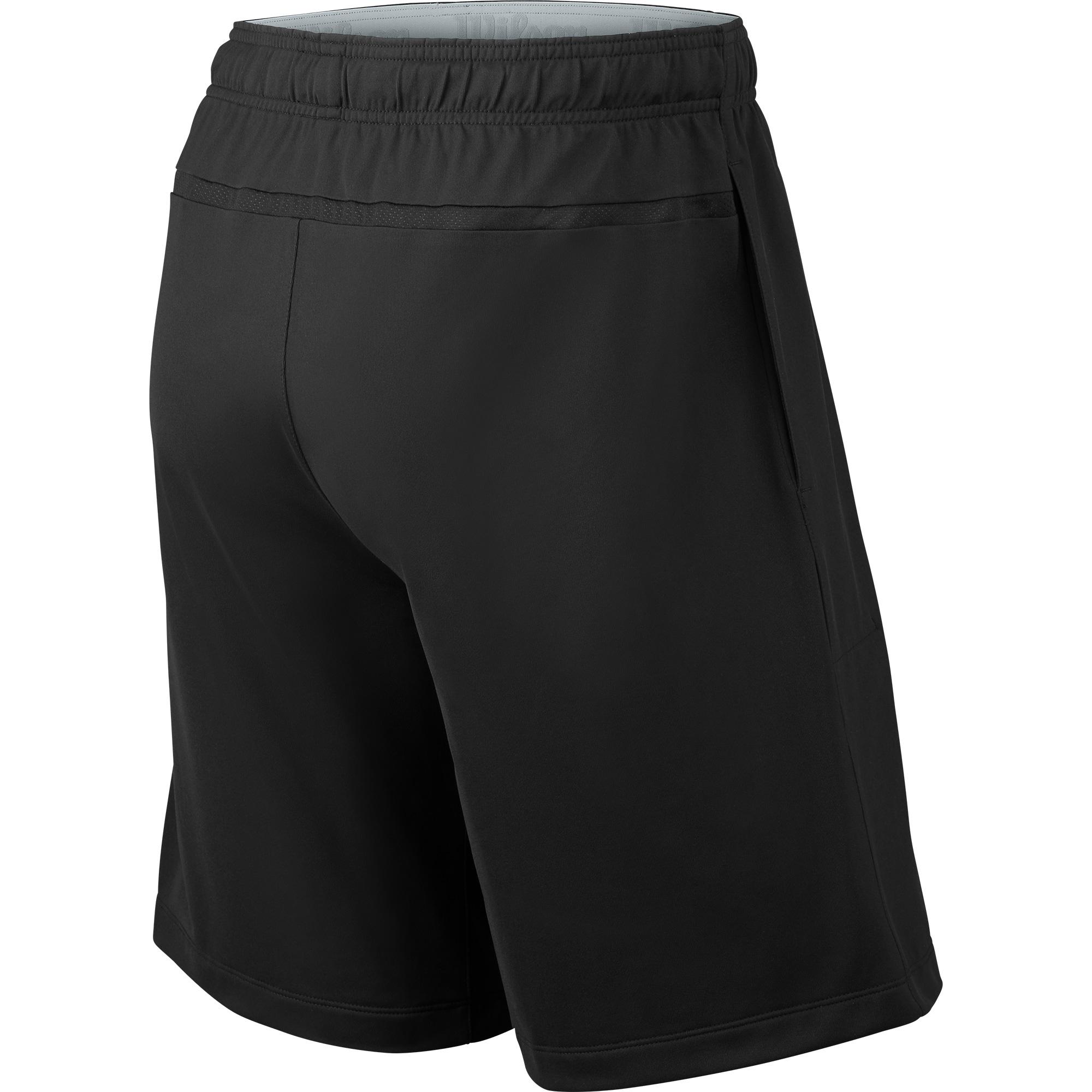 Wilson Mens Hybrid Stretch Woven Knit 9 Inch Shorts - Black ...