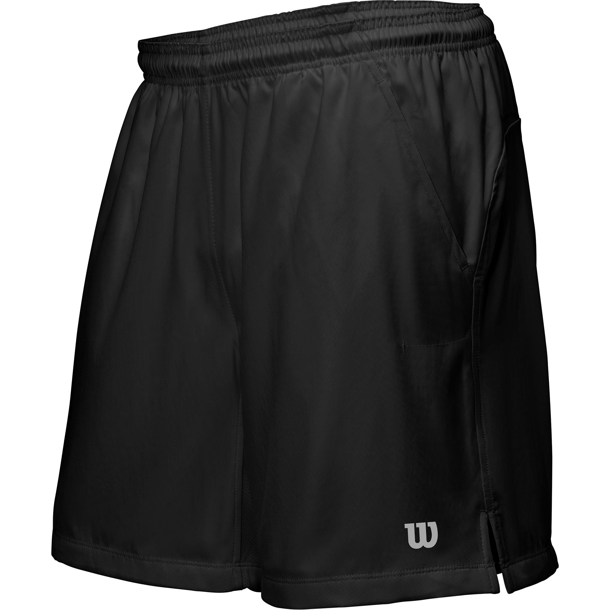 Wilson Mens Team 9 Inch Woven Shorts - Black - Tennisnuts.com