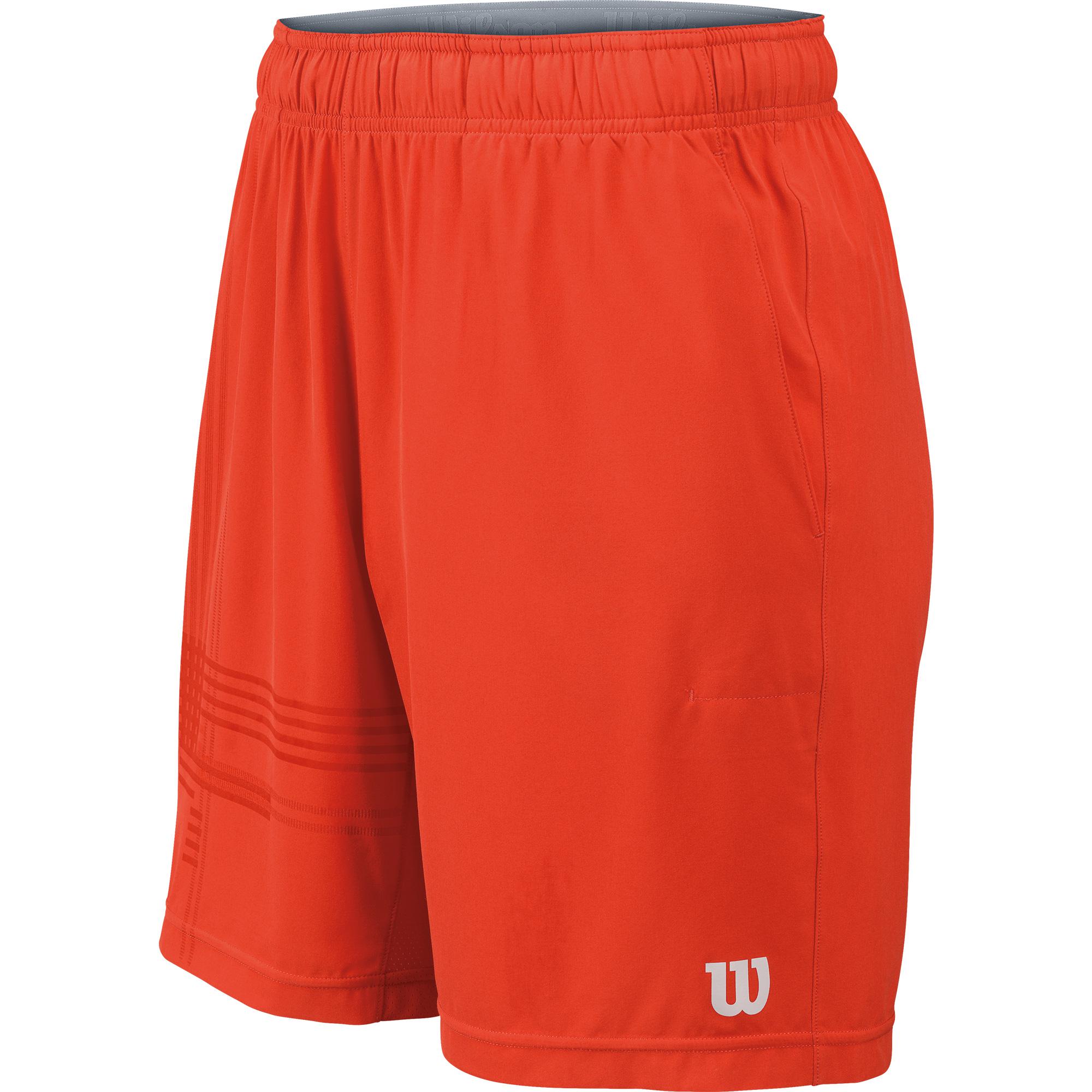 Wilson Mens Laser 8 Inch Shorts - Fiesta Orange - Tennisnuts.com