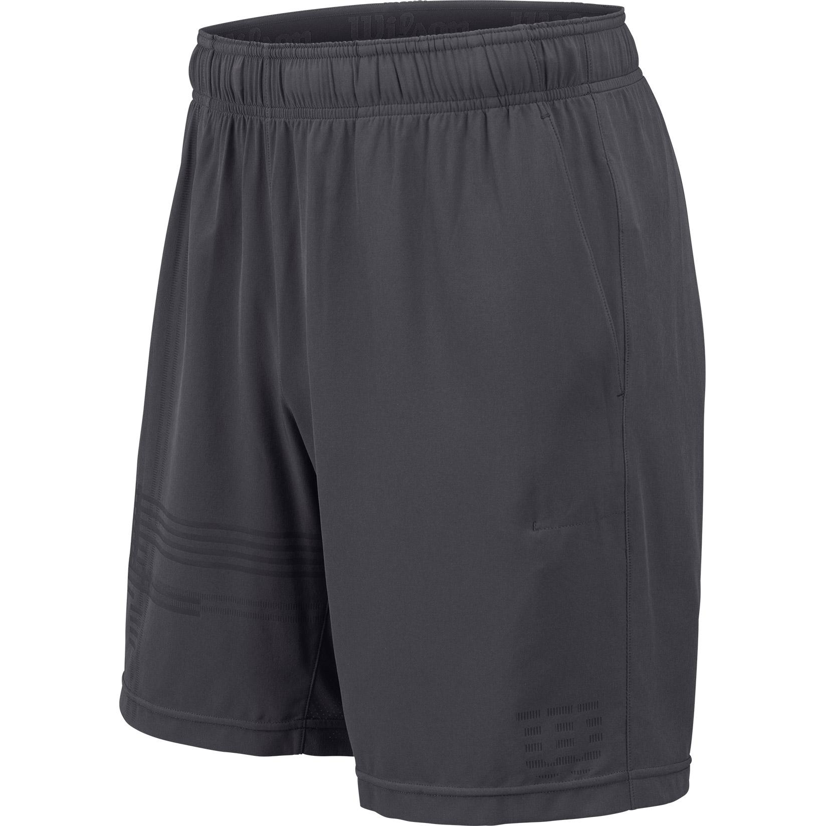 Wilson Mens Laser 8 Inch Shorts - Ebony - Tennisnuts.com