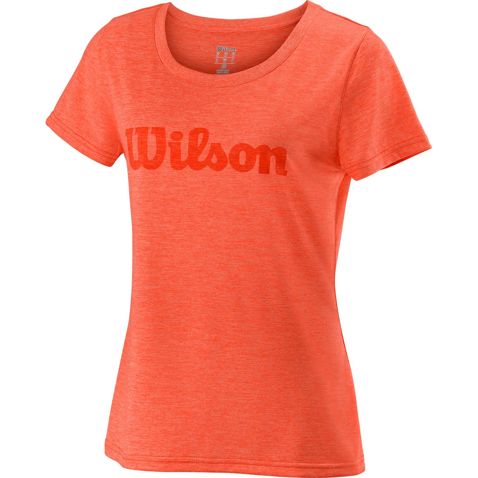 Wilson Womens Script Tech T-Shirt - Pro Staff Red - Tennisnuts.com