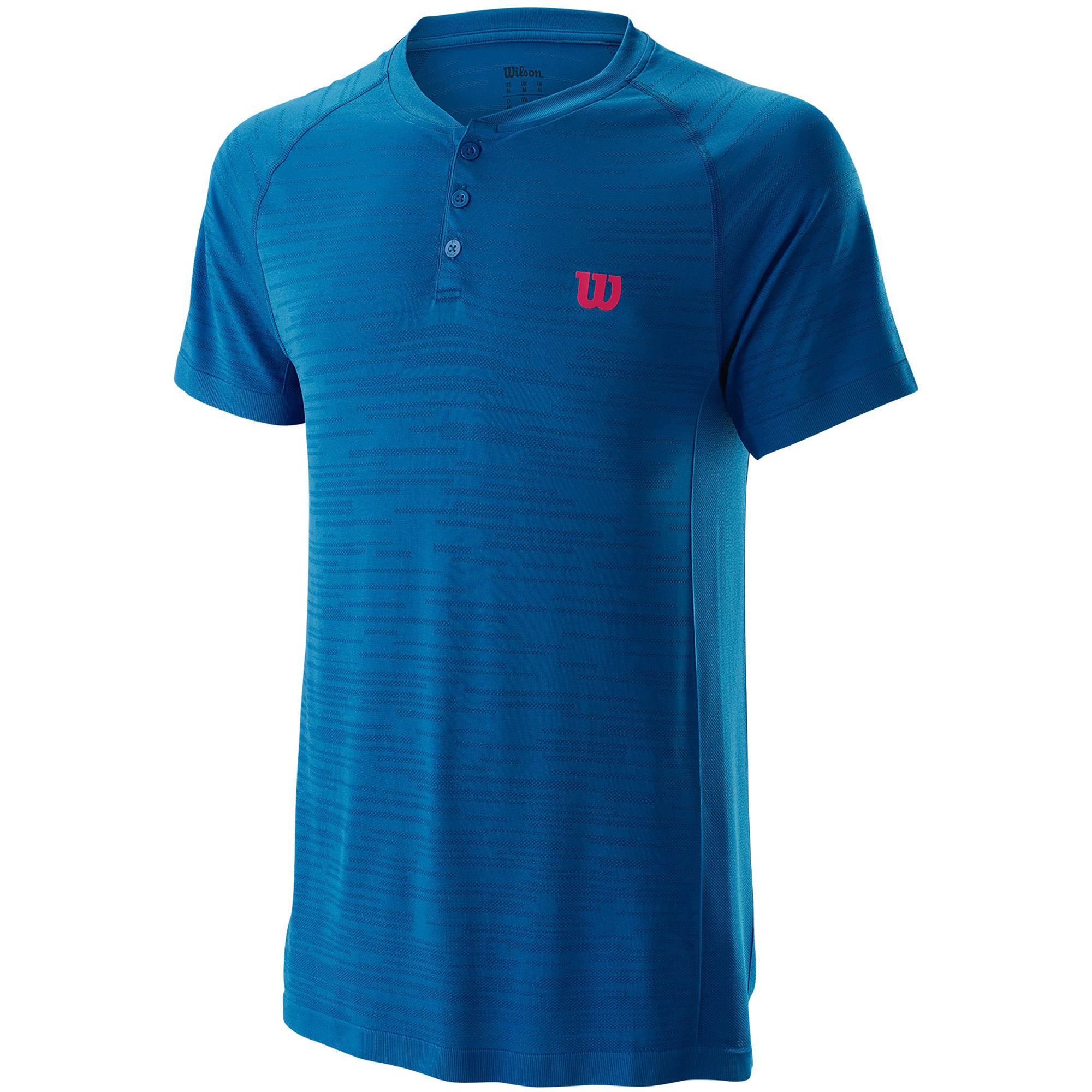 Wilson Mens Competition Seamless Tee - Imperial Blue - Tennisnuts.com