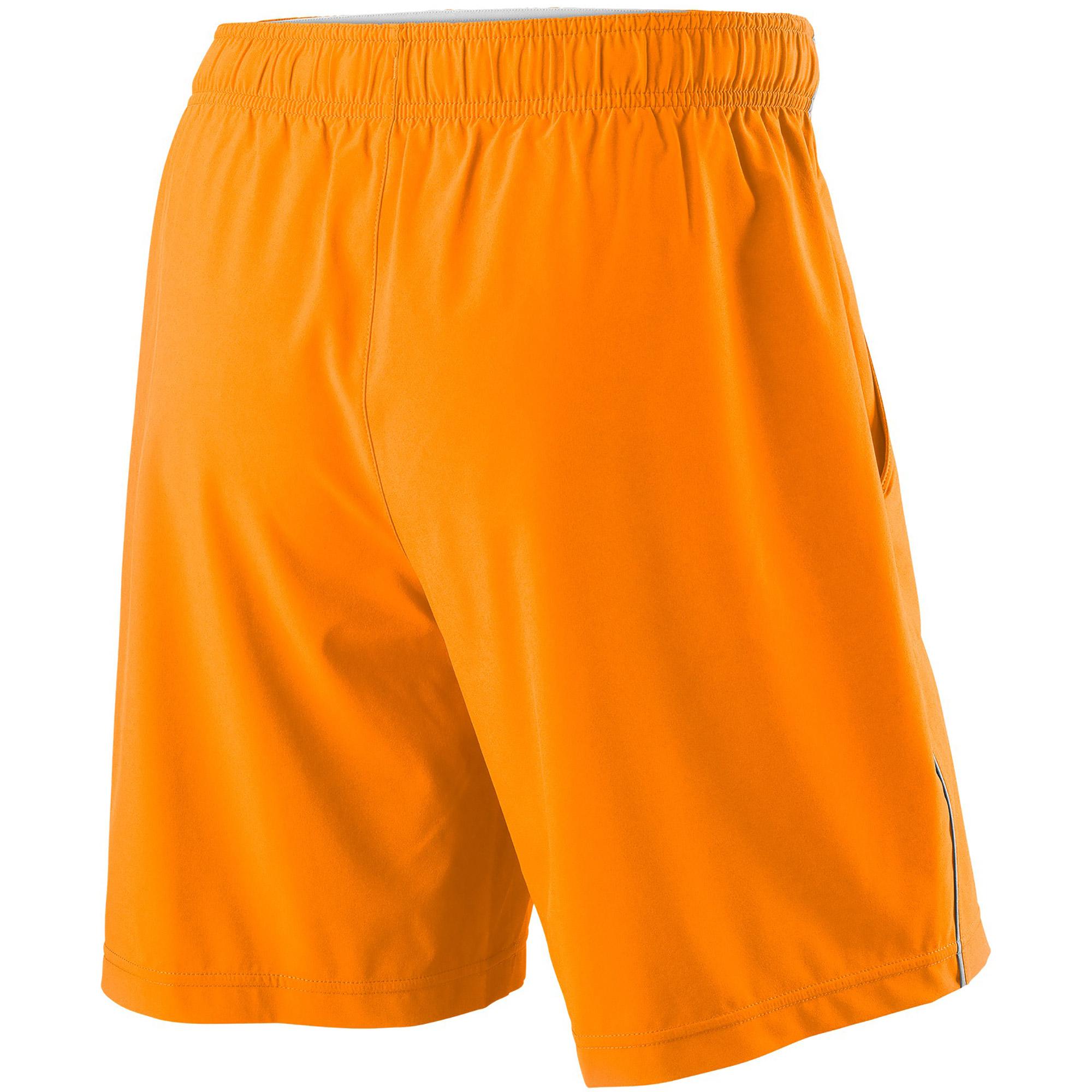 Wilson Mens Competition 8 inch Shorts - Mandarin/Flint - Tennisnuts.com