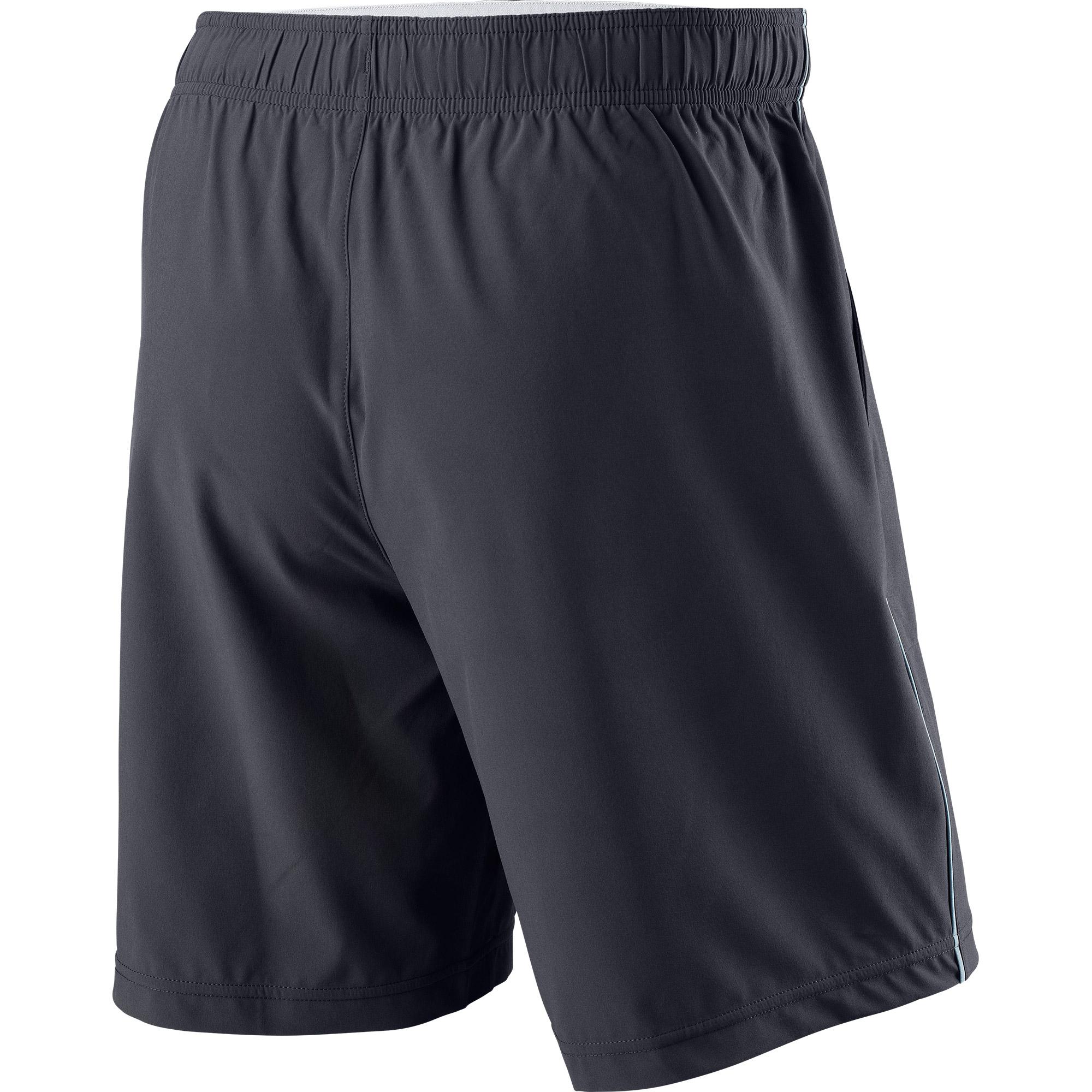Wilson Mens Competition 8 Inch Shorts - Ebony/Flint - Tennisnuts.com
