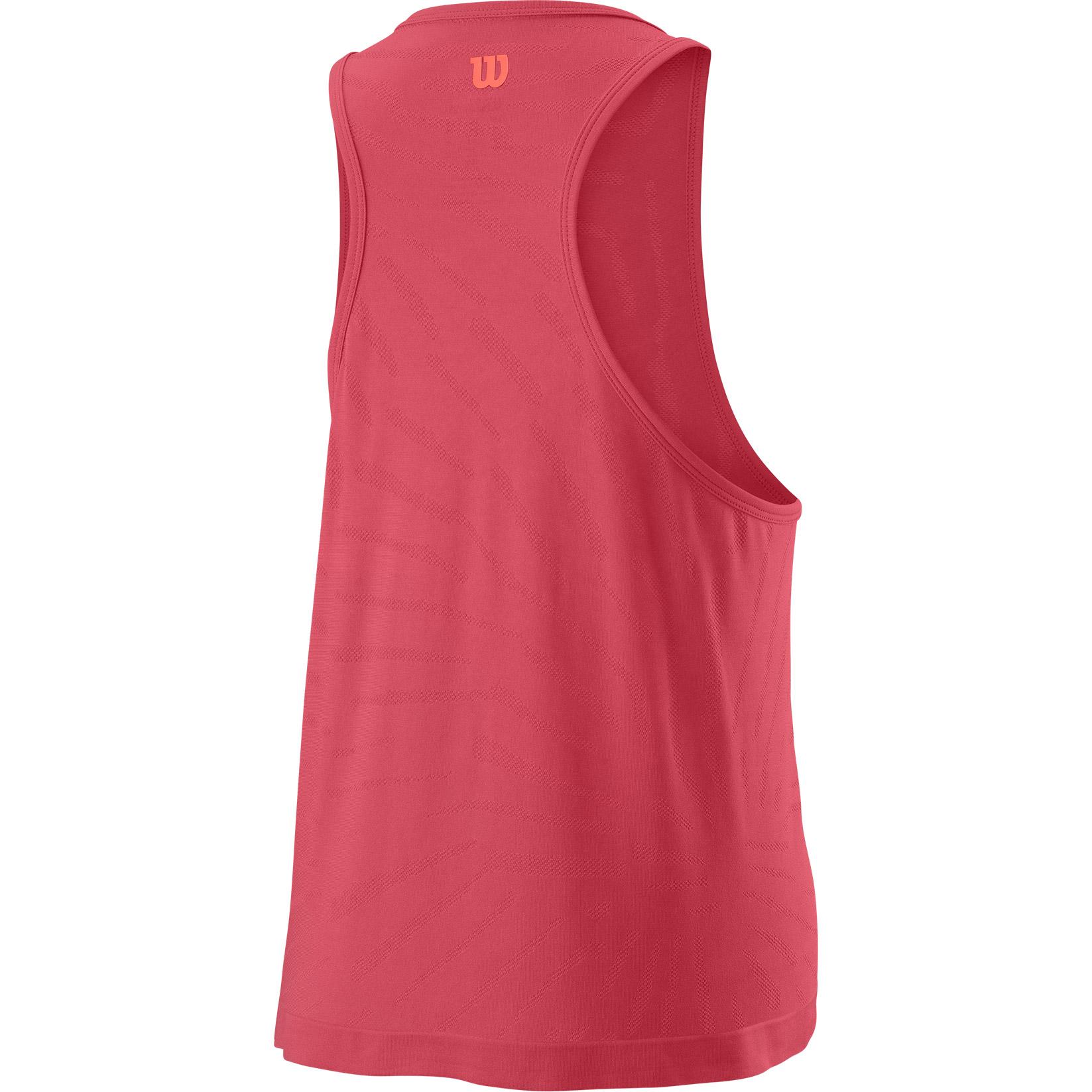 Wilson Womens Competition Seamless Tank Top - Holly Berry - Tennisnuts.com