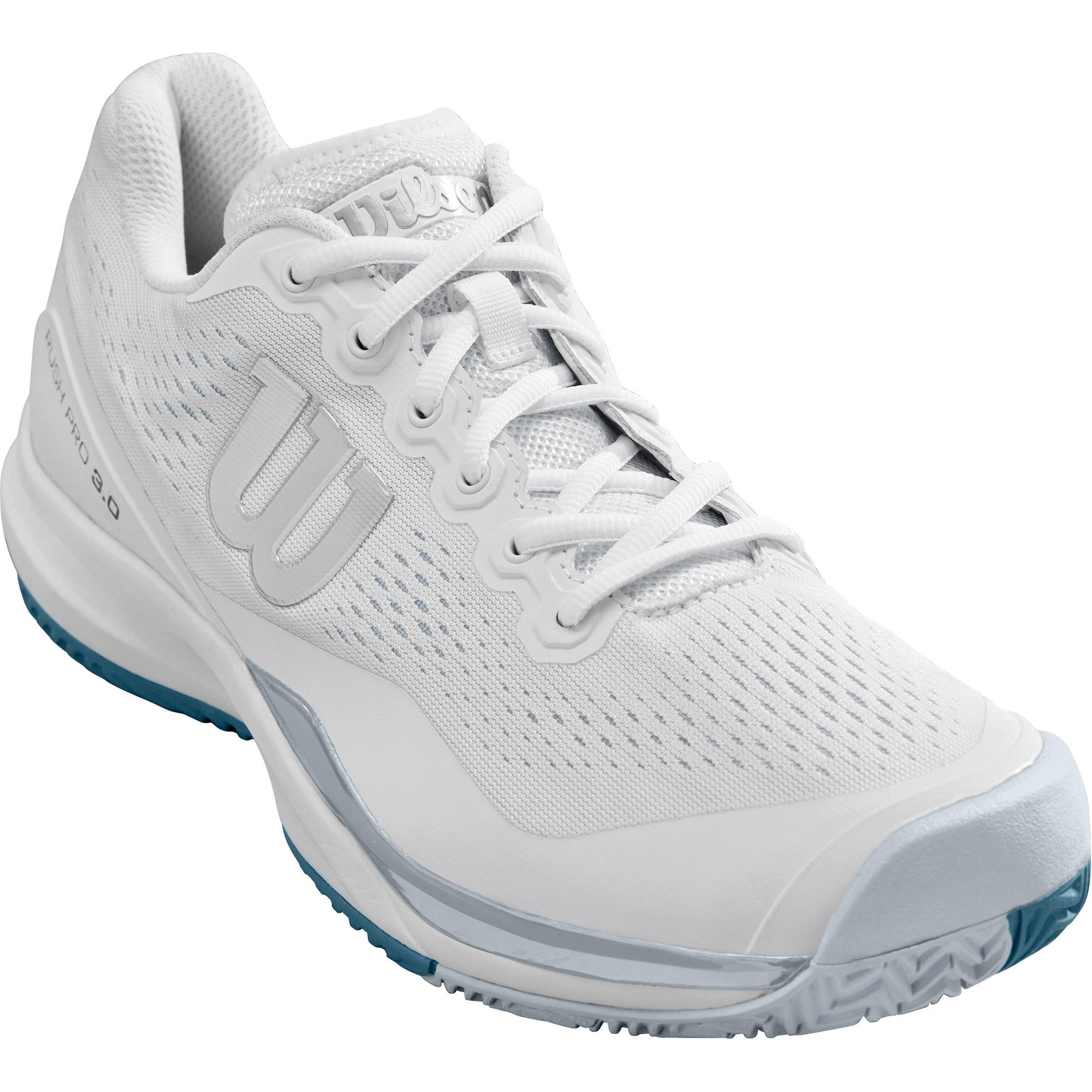 Wilson Mens Rush Pro 3 Tennis Shoes - White/Pearl Blue/Bluestone ...