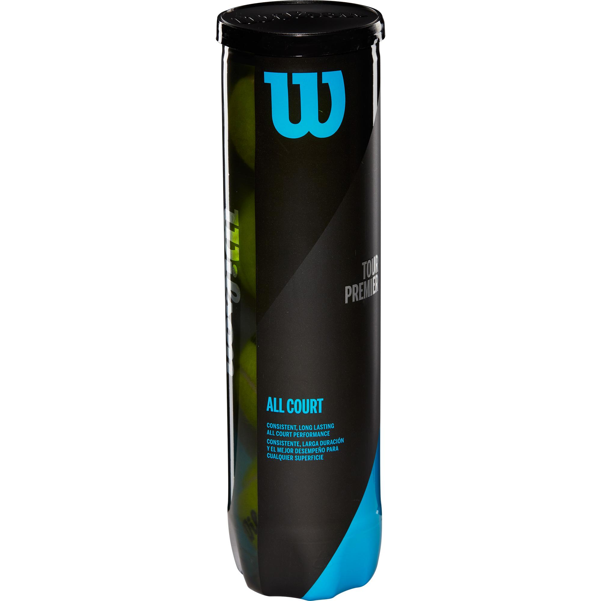 Wilson Tour Premier All Court Tennis Balls (4 Ball Can) - Tennisnuts.com