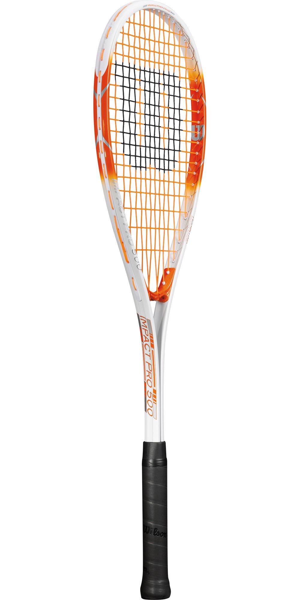 Wilson Impact Pro 500 Squash Racket - Orange/Grey - Tennisnuts.com