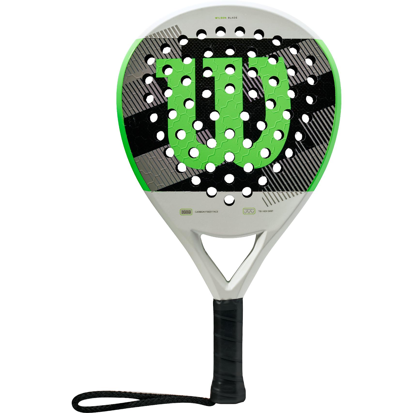 Wilson Blade Padel Racket - Black/Green/White - Tennisnuts.com