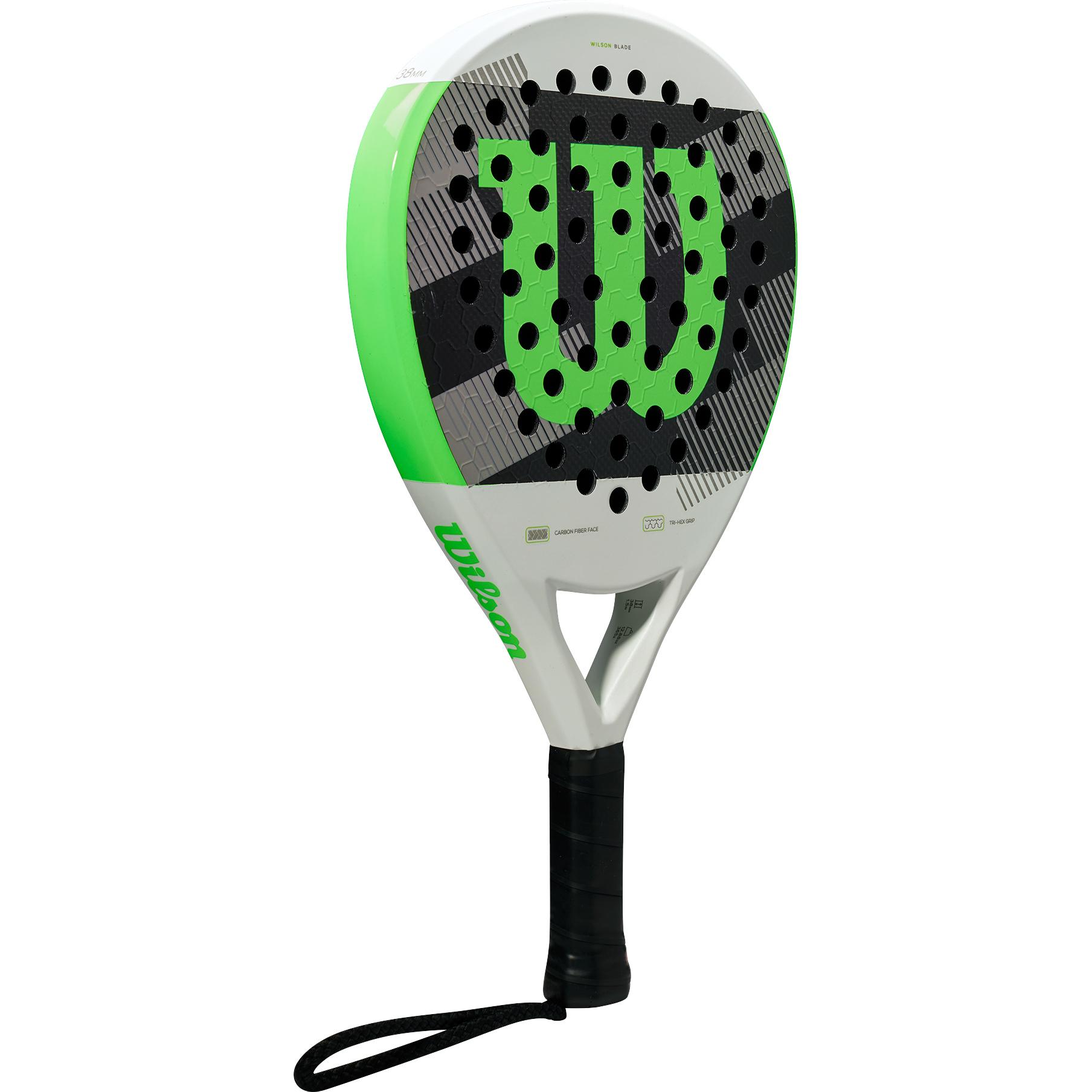 Wilson Blade Padel Racket - Black/Green/White - Tennisnuts.com