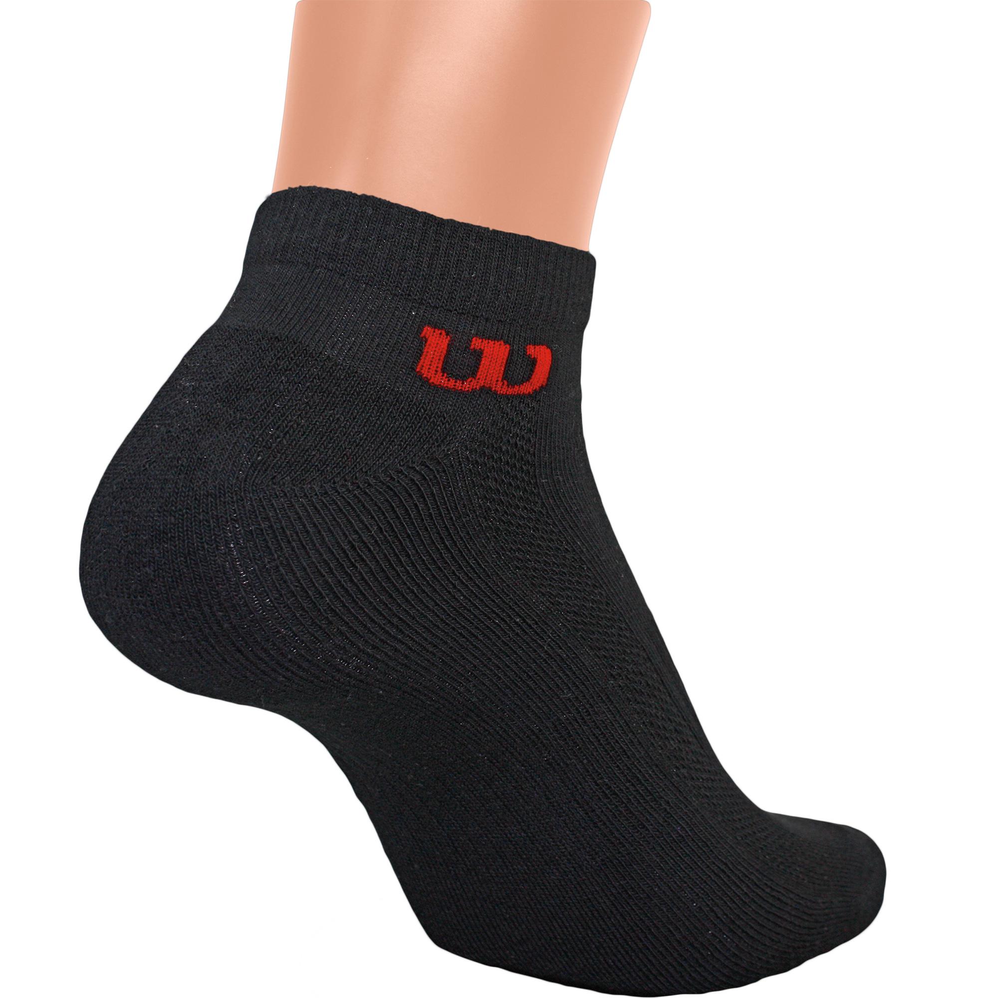Wilson Mens Premium Trainer Socks (3 Pairs) - Black (Size 6-11 ...