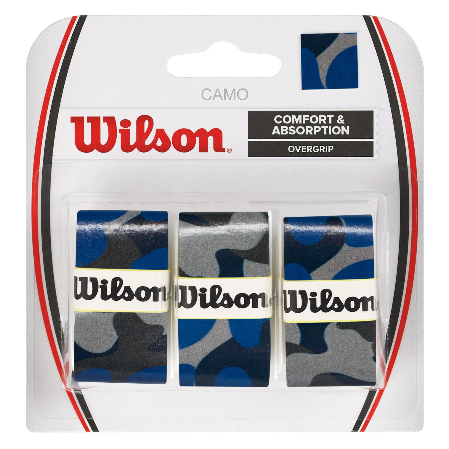 Wilson Pro Overgrips (Pack of 3) - Blue Camo - Tennisnuts.com