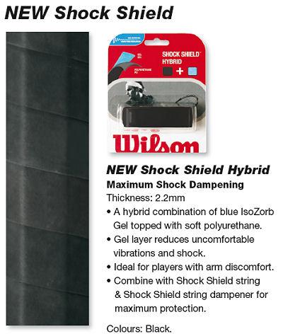Wilson Shock Shield Hybrid Replacement Grips - Black - Tennisnuts.com