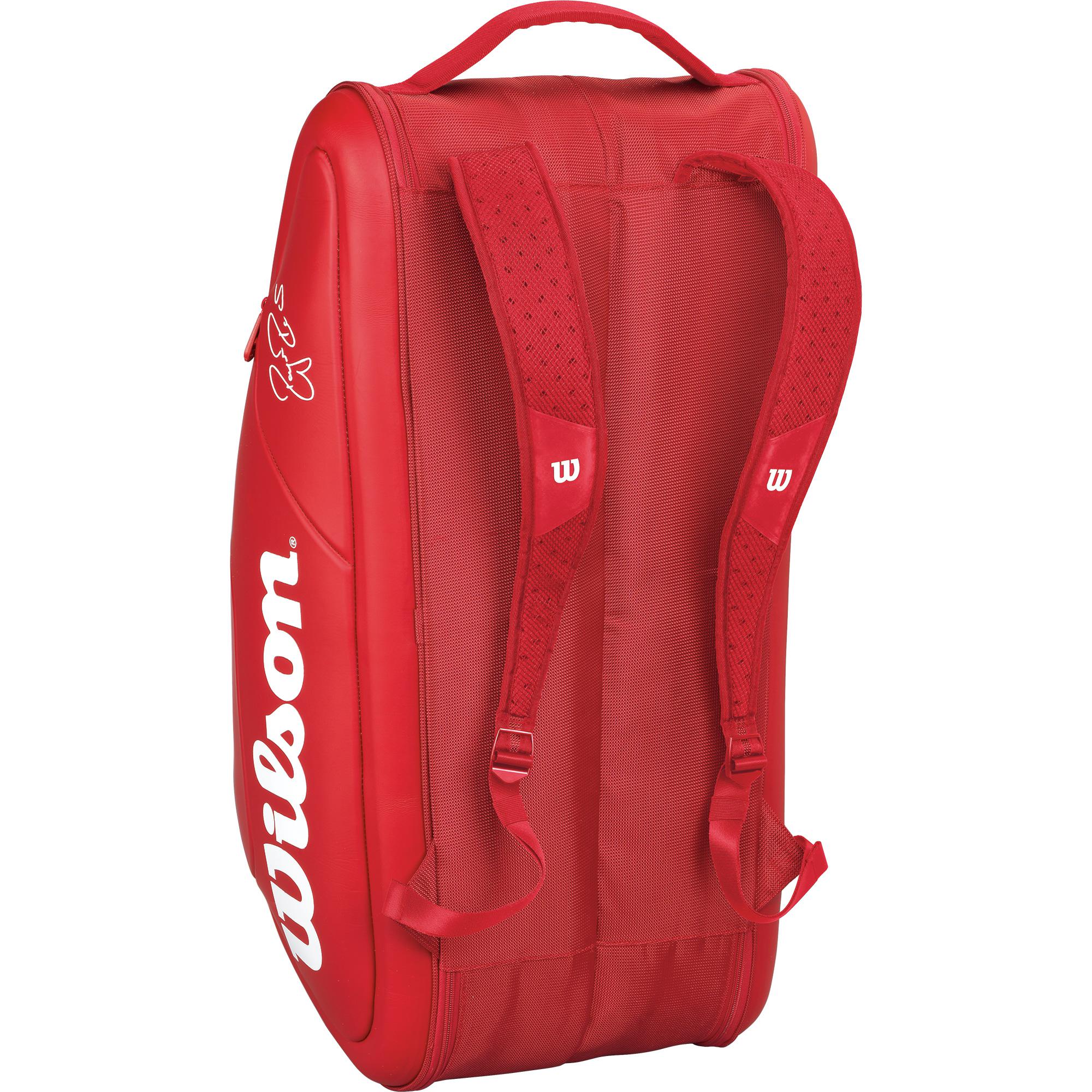 Wilson Federer DNA 12 Pack Bag - Red - Tennisnuts.com