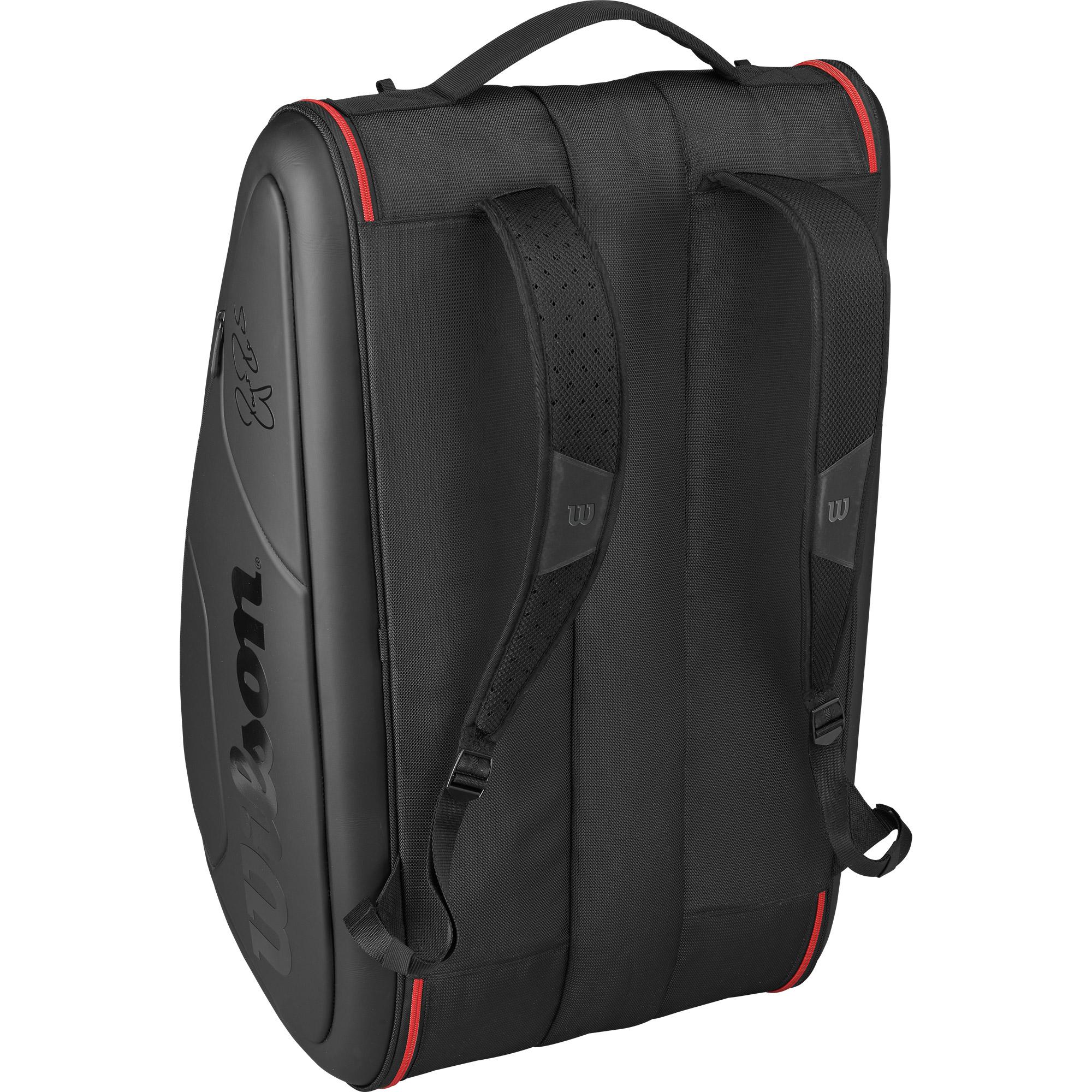 Wilson Federer Super DNA 12 Racket Bag - Black - Tennisnuts.com