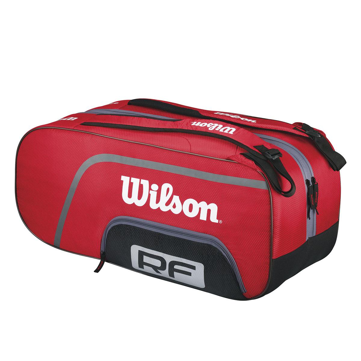 Wilson Federer Team 12 Pack Bag - Red - Tennisnuts.com