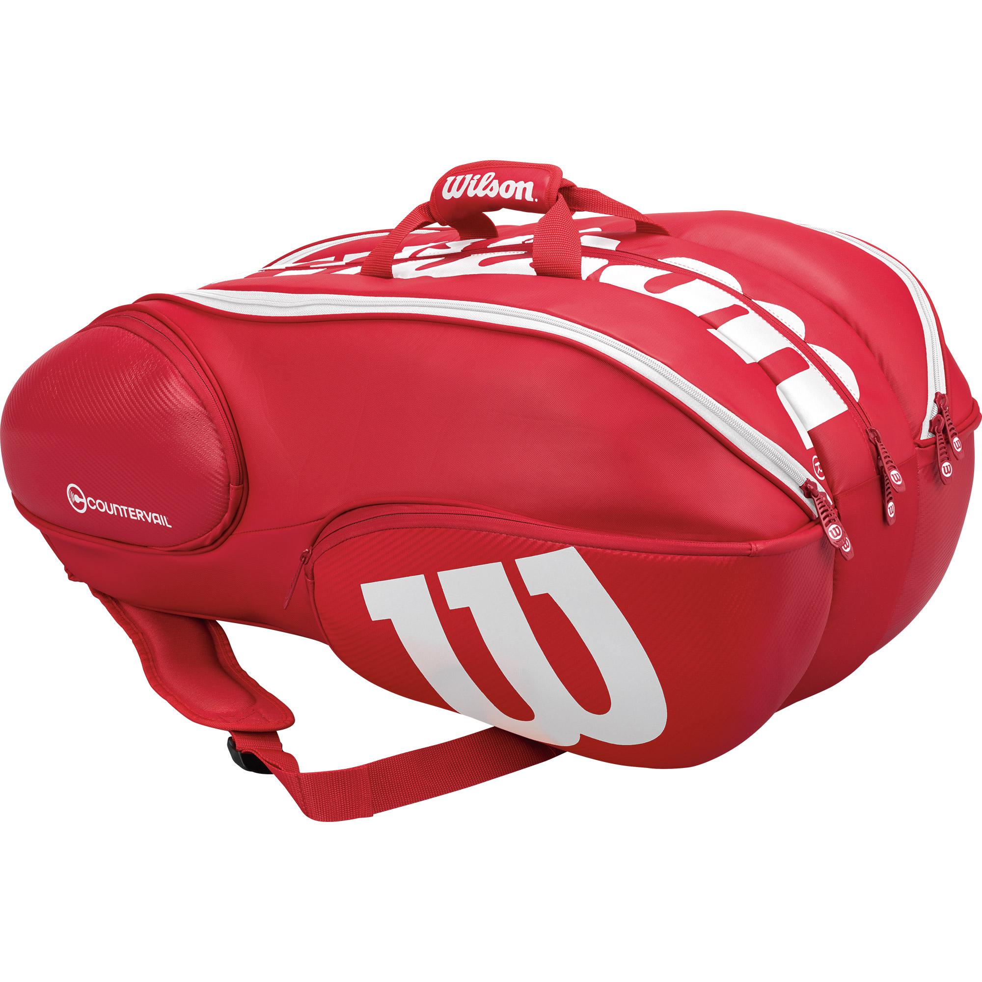 Wilson Pro Staff 15 Pack Bag - Red - Tennisnuts.com