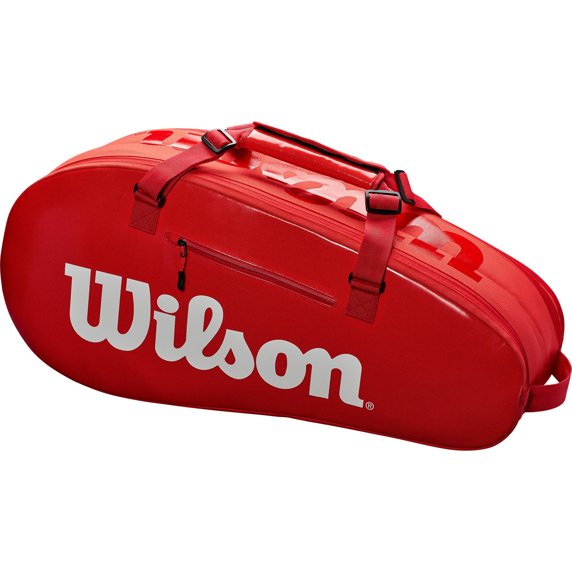 Wilson Super Tour 6 Racket Bag - Red - Tennisnuts.com