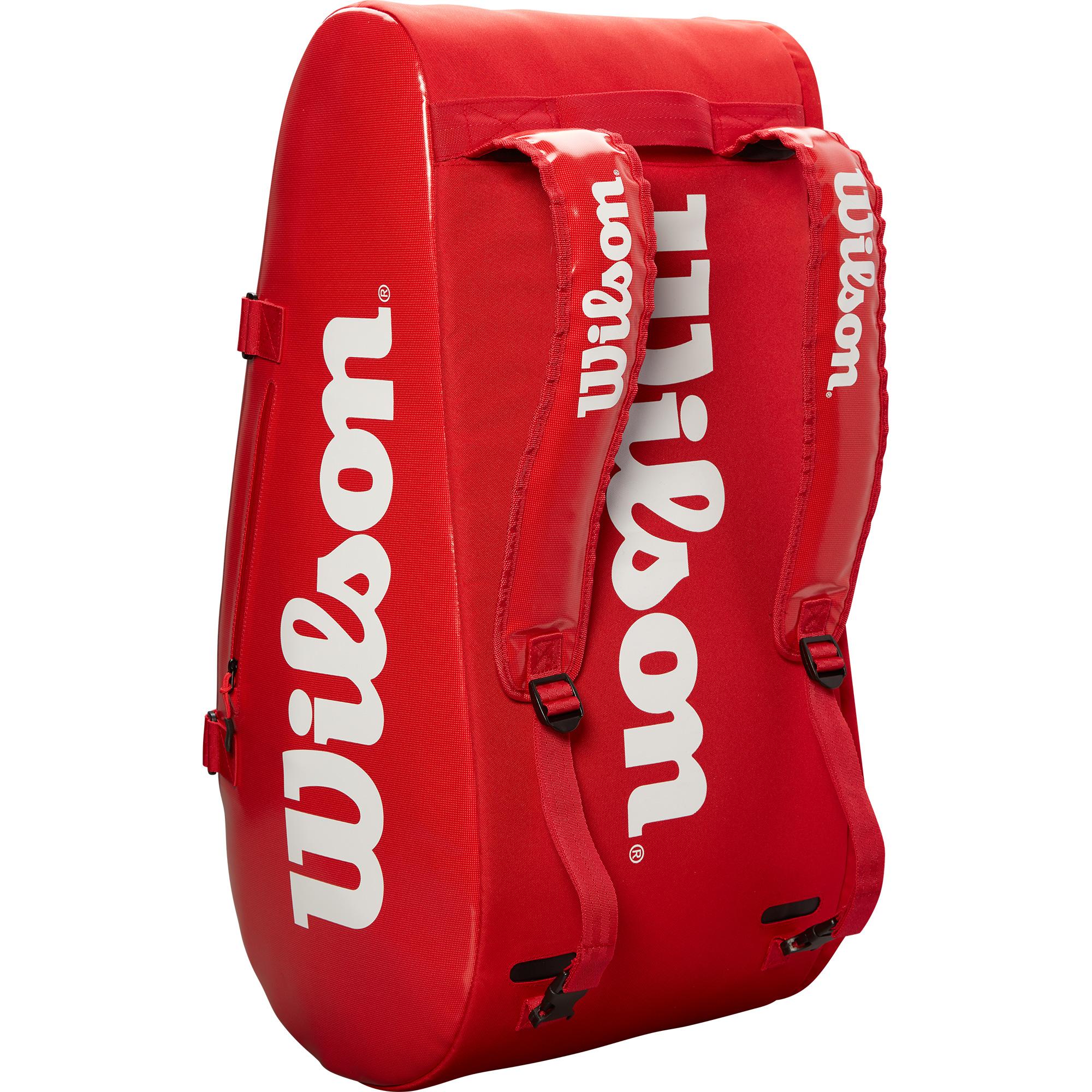 Wilson Super Tour 15 Racket Bag - Red - Tennisnuts.com