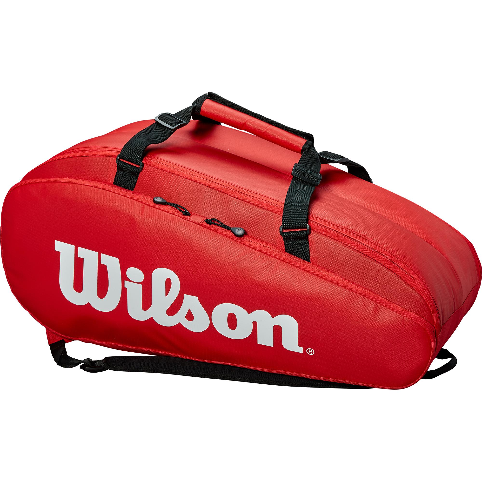 Wilson Tour 9 Racket Bag - Red - Tennisnuts.com