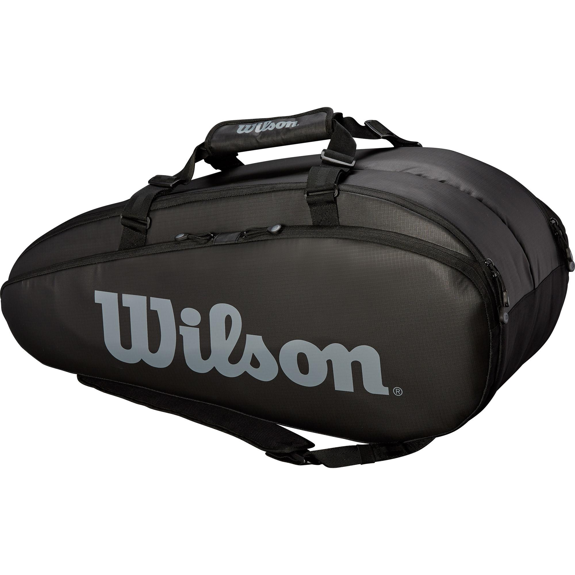 Wilson Tour 9 Racket Bag - Black/Grey - Tennisnuts.com