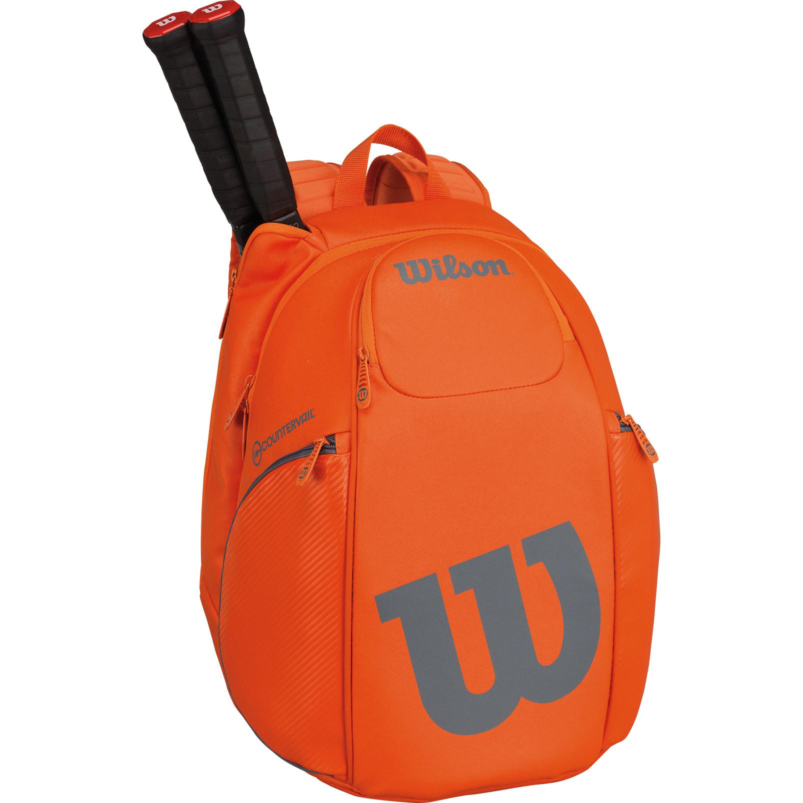 Wilson Burn Backpack - Orange/Grey - Tennisnuts.com