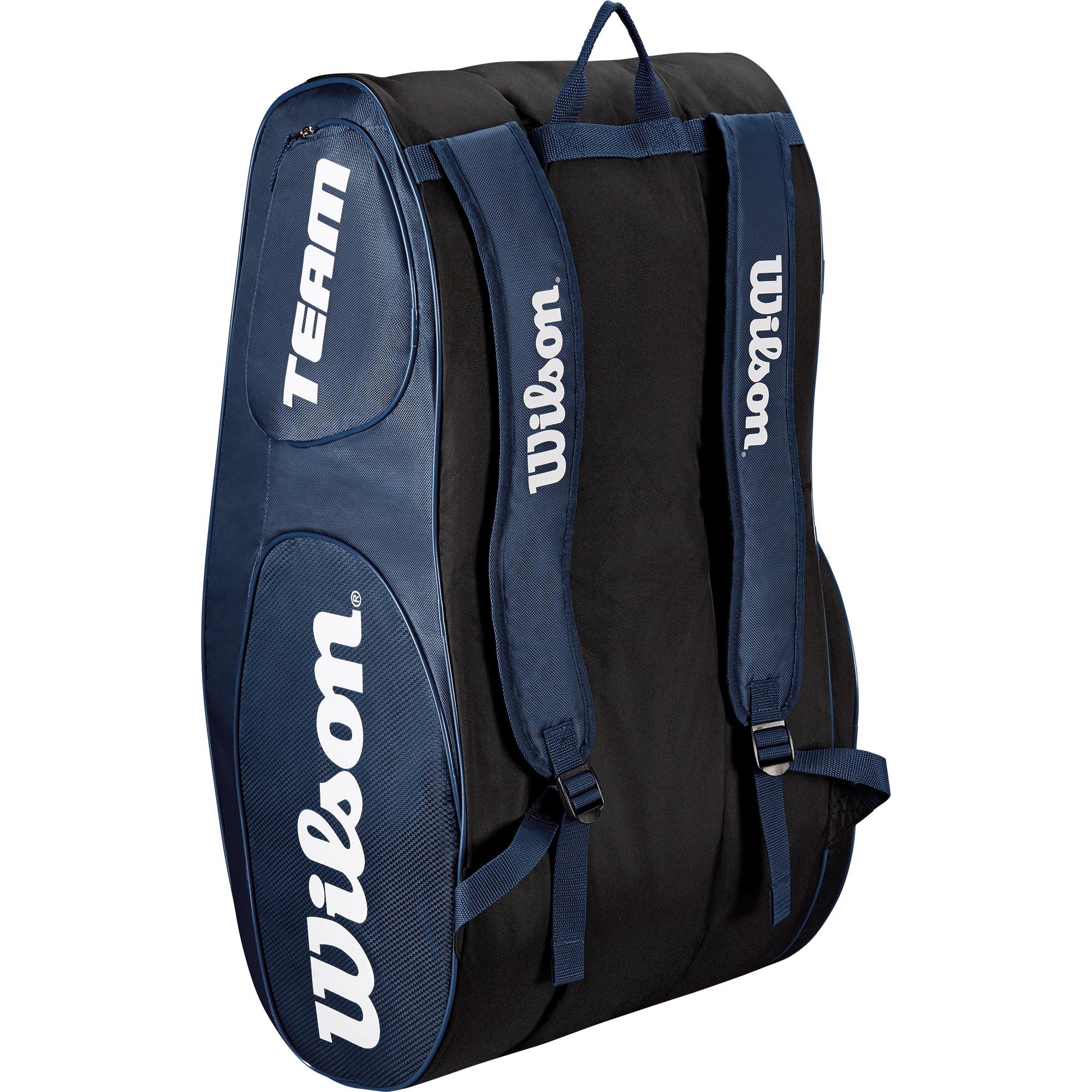 Wilson Team III 12 Pack Bag - Blue/White - Tennisnuts.com