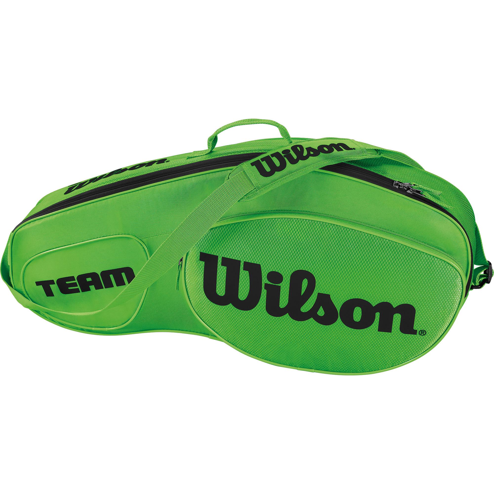 Wilson Team III 3 Racket Bag - Green - Tennisnuts.com