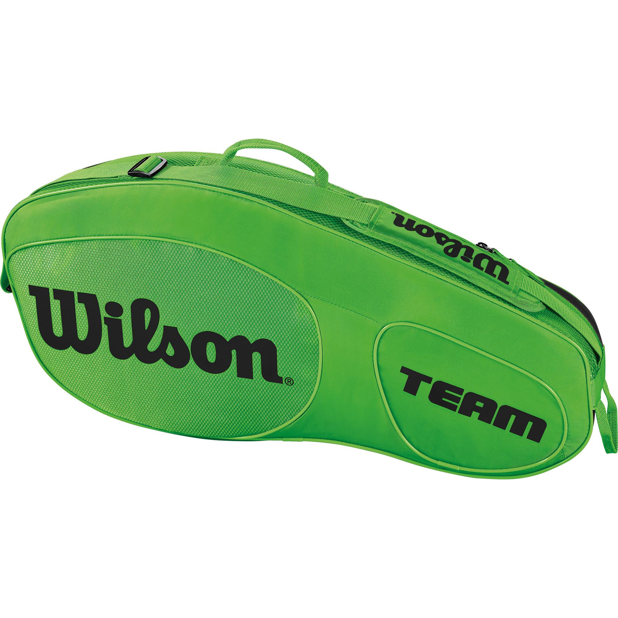 Wilson Team III 3 Racket Bag - Green - Tennisnuts.com