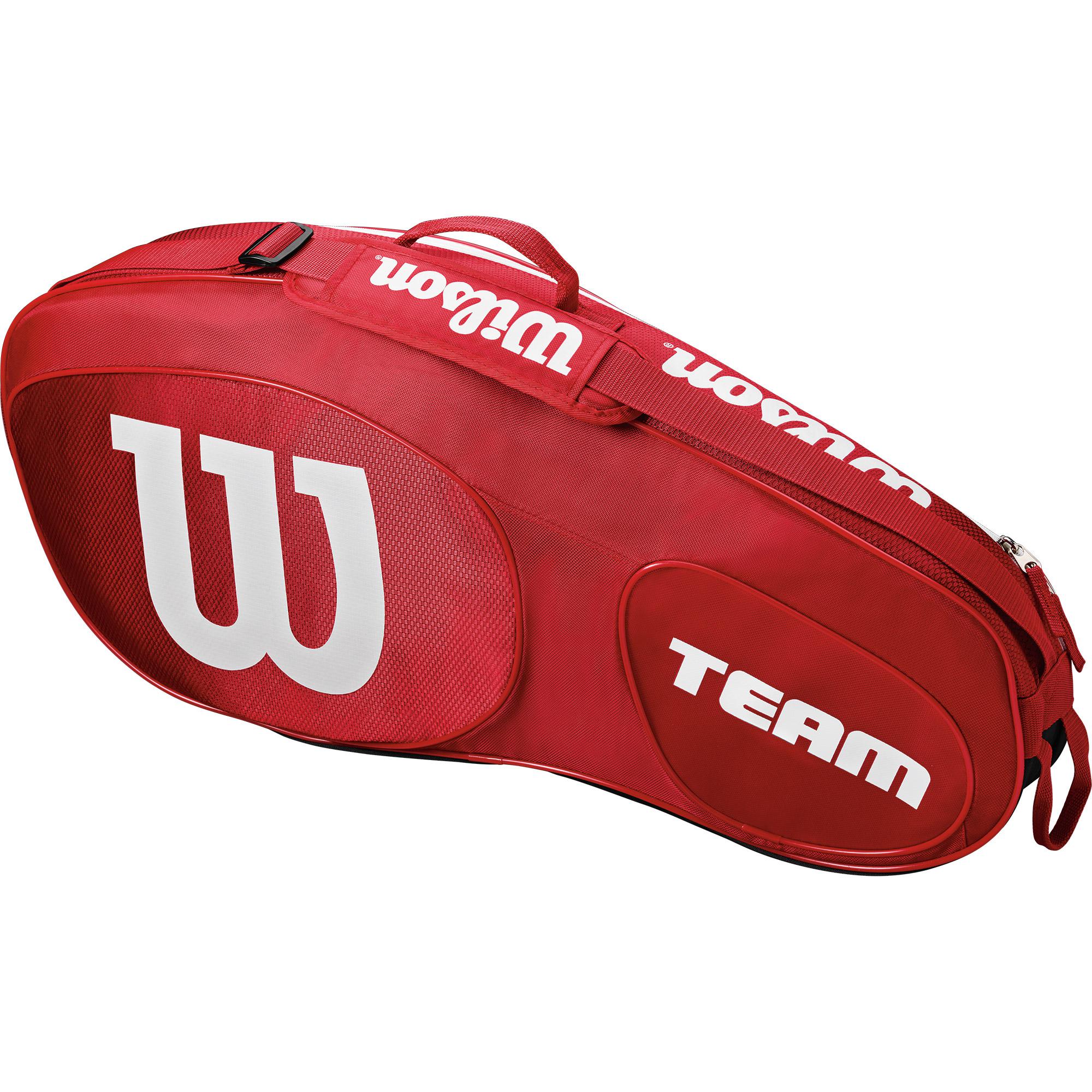 Wilson Team III 3 Pack - Red/White - Tennisnuts.com