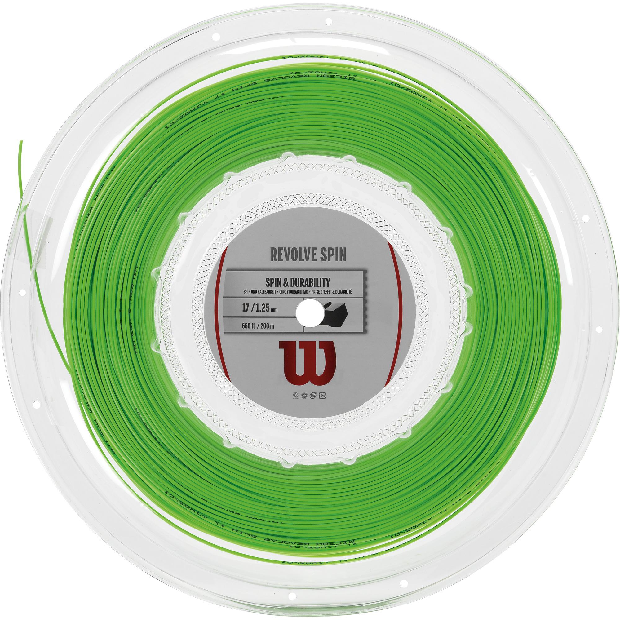 Wilson Revolve Spin 200m Tennis String Reel - Green - Tennisnuts.com