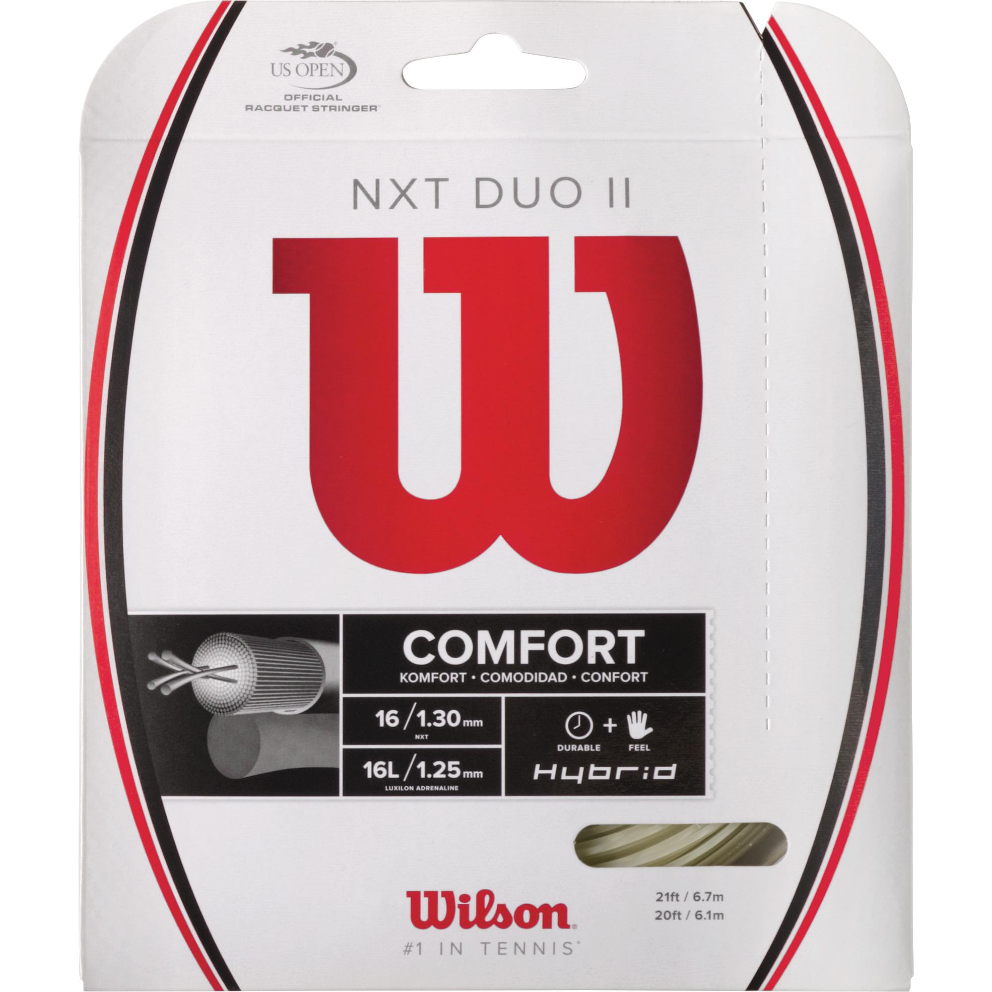 Wilson NXT Duo II Hybrid Tennis String Set - Tennisnuts.com
