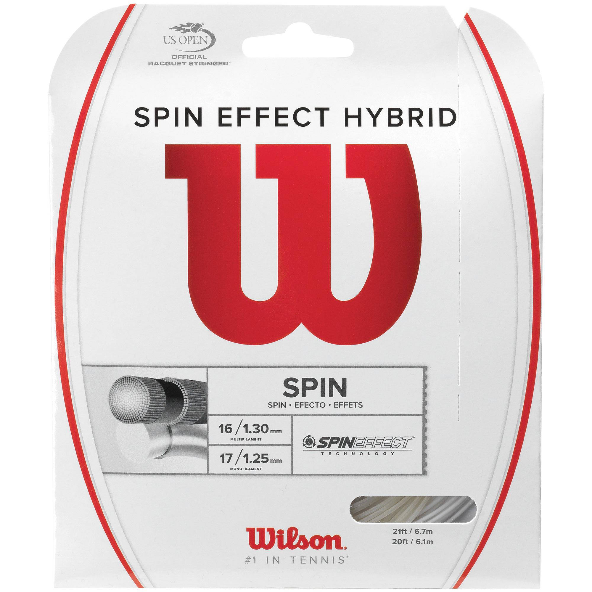 Wilson Spin Effect Hybrid Tennis String Set - White/Natural ...