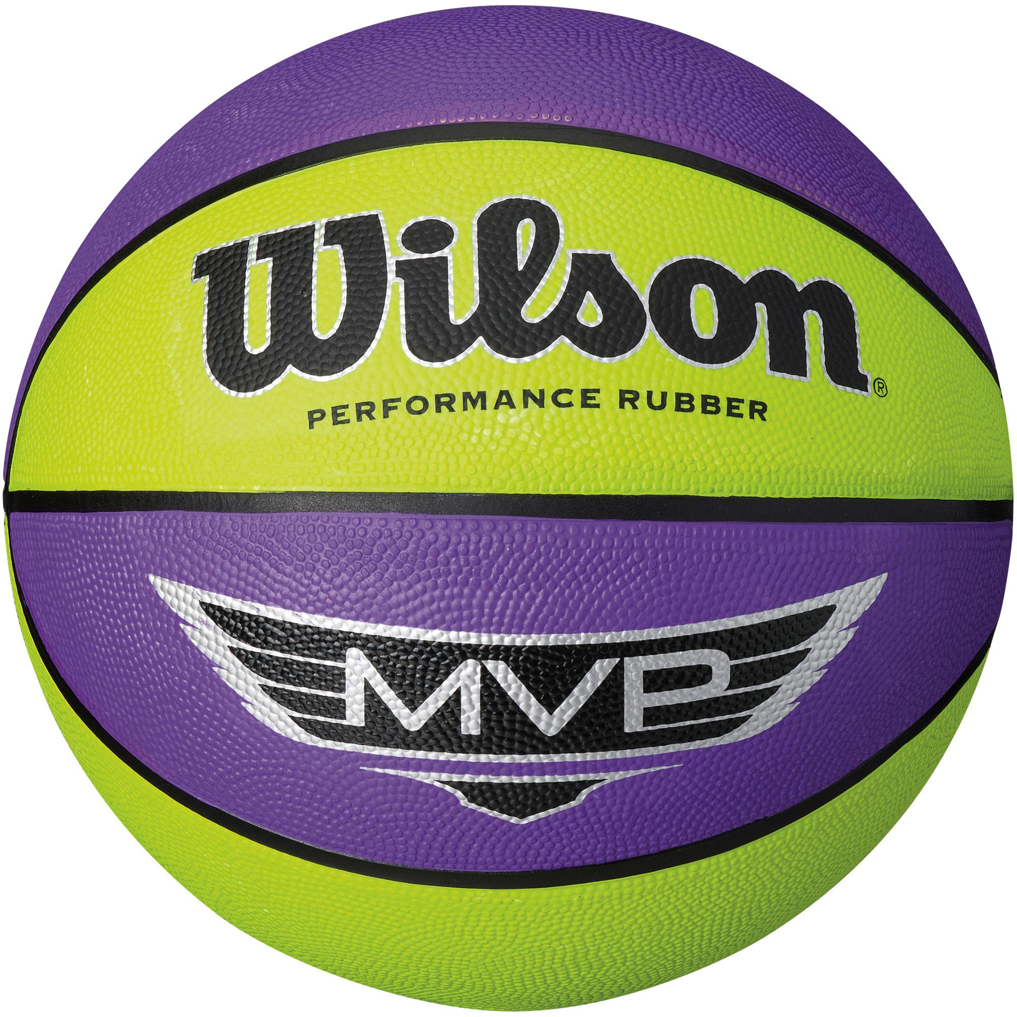 Wilson MVP 295 Basketball - Purple/Lime - Tennisnuts.com