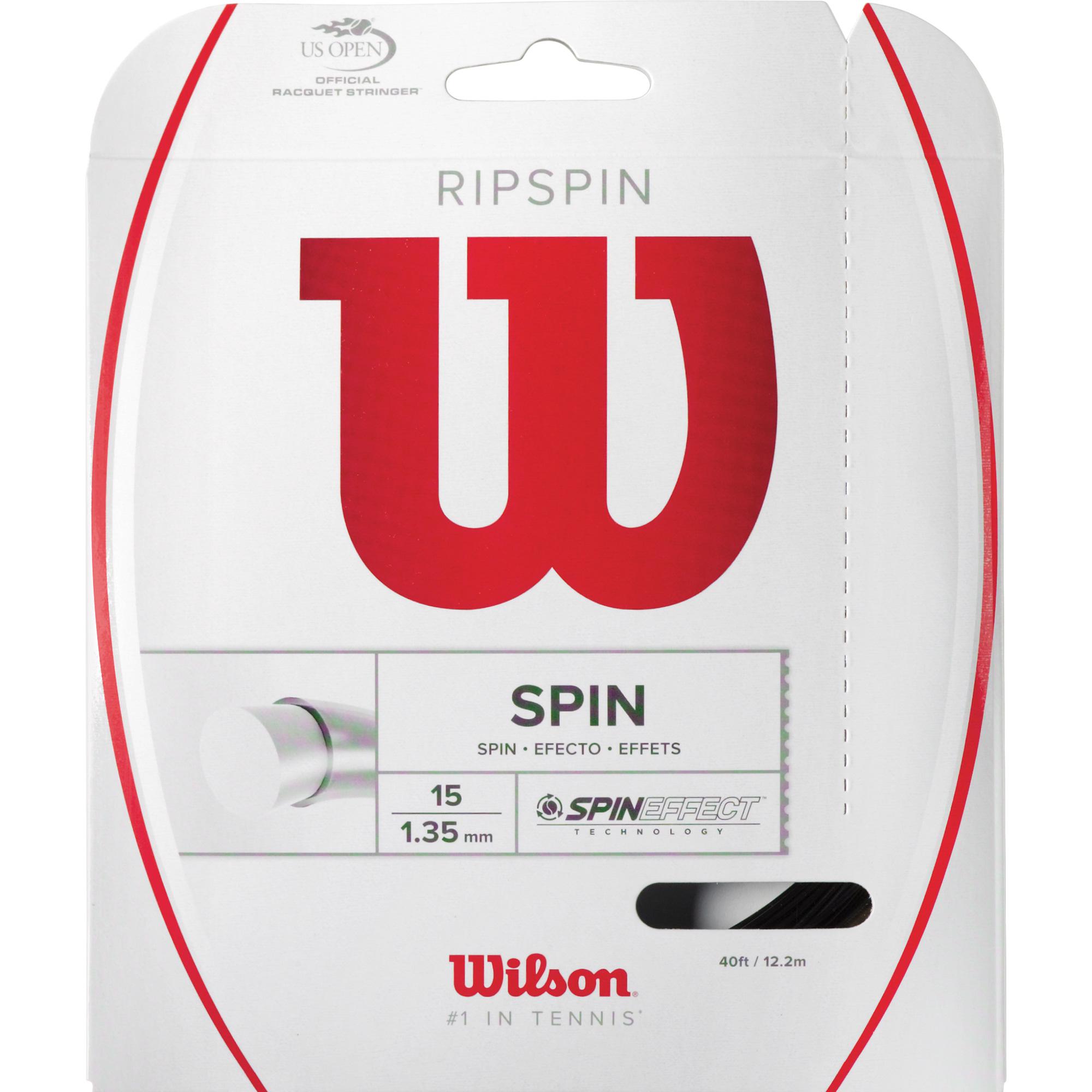 Wilson RipSpin Tennis String Set - Black - Tennisnuts.com