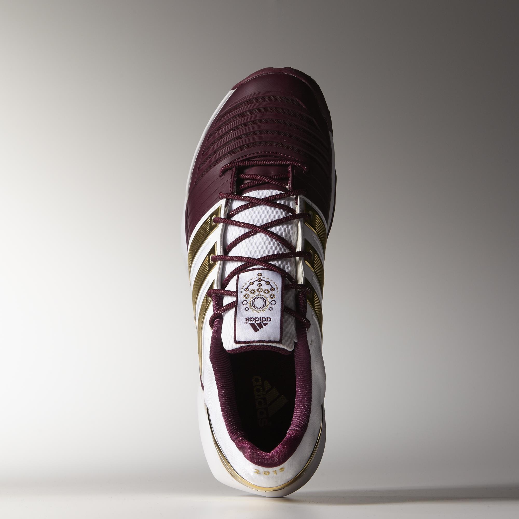 Adidas Mens adiPower Stabil 11 Limited Edition Indoor Shoes - White ...