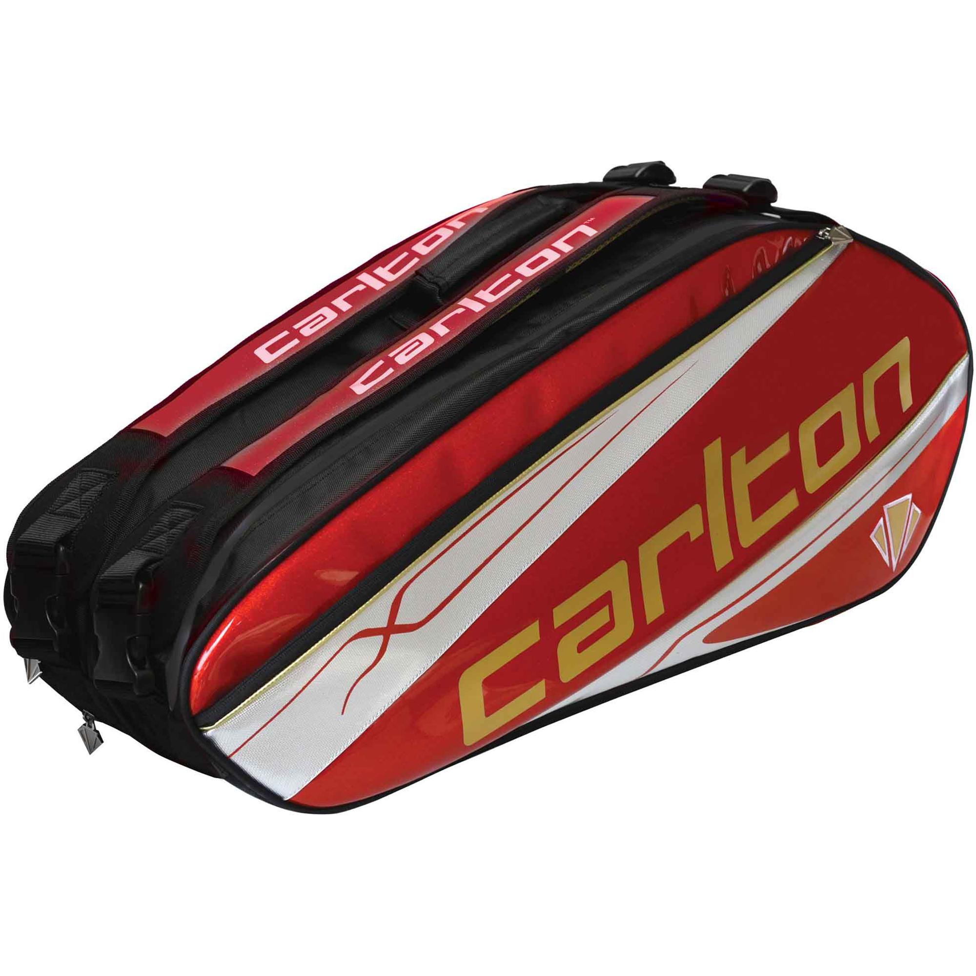 Carlton Kinesis Tour 9 Racket Bag - Red/Silver - Tennisnuts.com