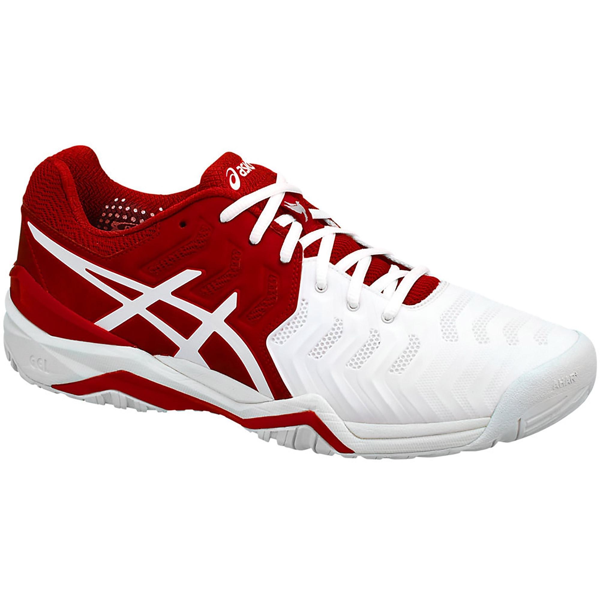 Asics Mens GEL-Resolution Novak Tennis Shoes - Classic Red/White ...