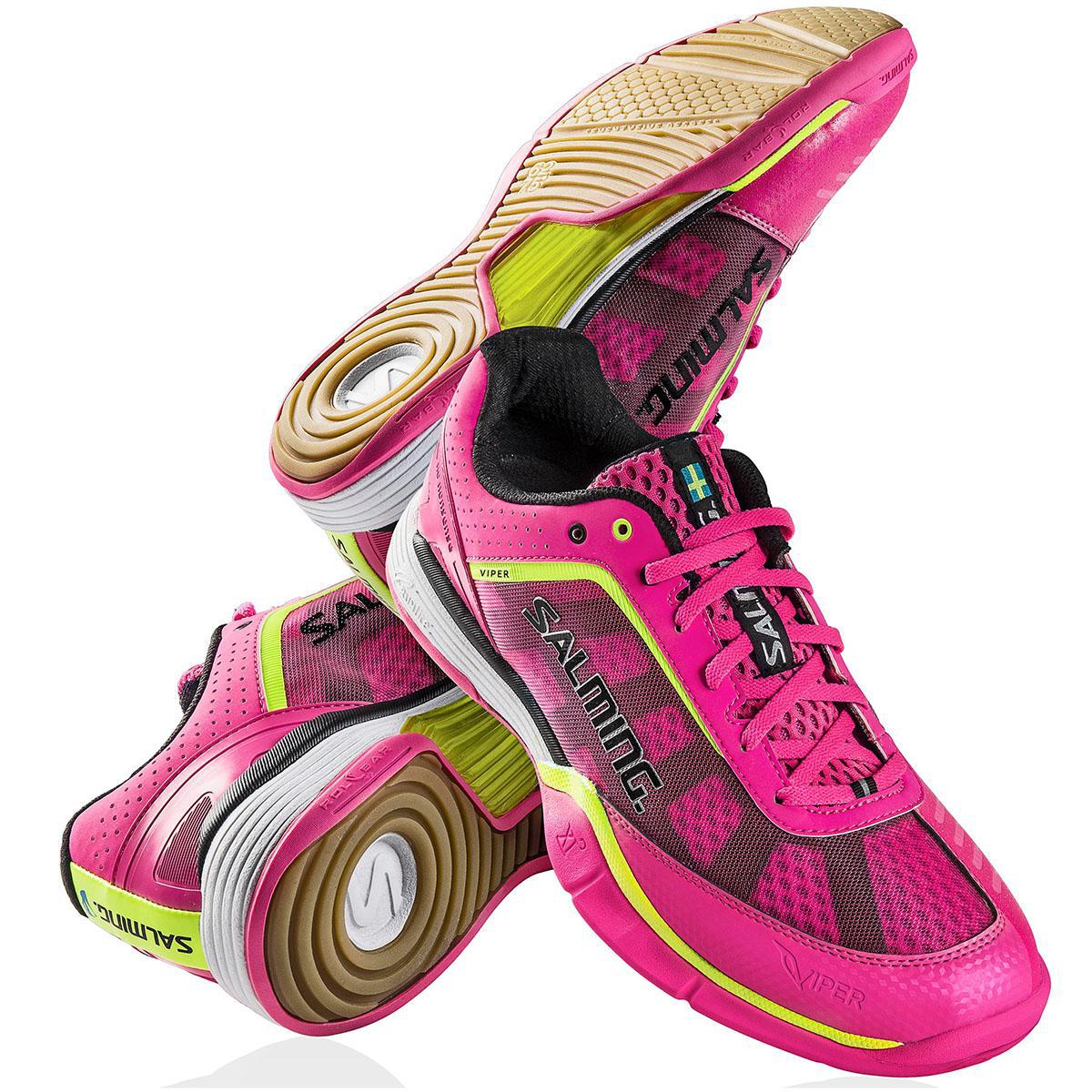Salming Girls Viper Indoor Court Shoes - Pink - Tennisnuts.com