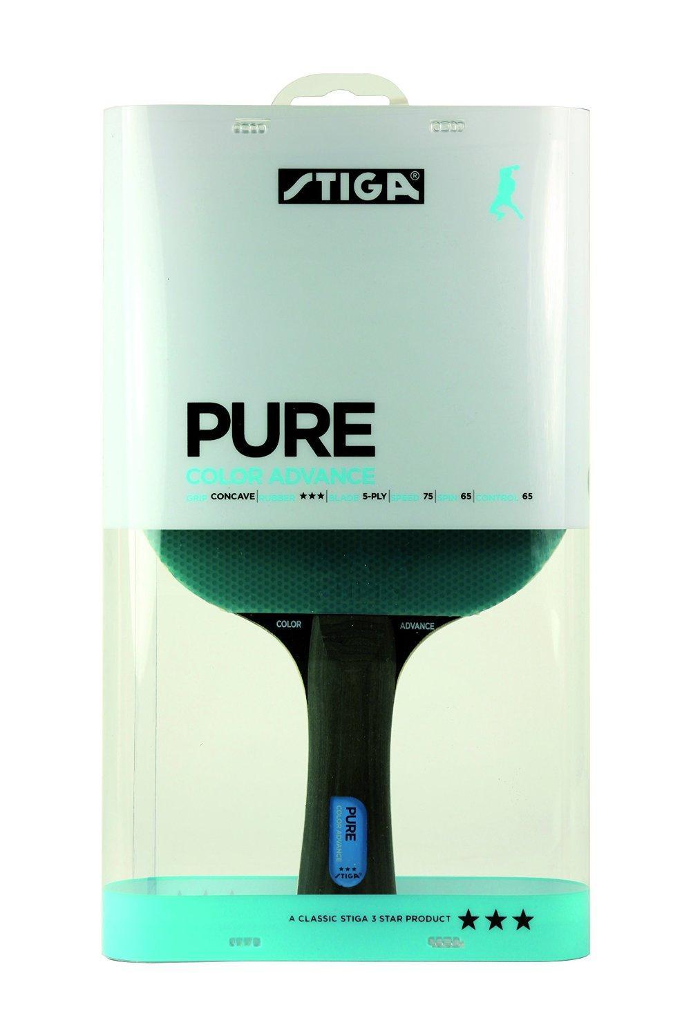 Stiga Pure 3-Star Table Tennis Bat - 4 Colours - Tennisnuts.com