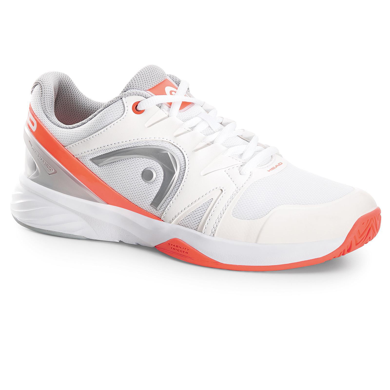 Head Womens Nitro Team Tennis Shoes - White/Coral - Tennisnuts.com
