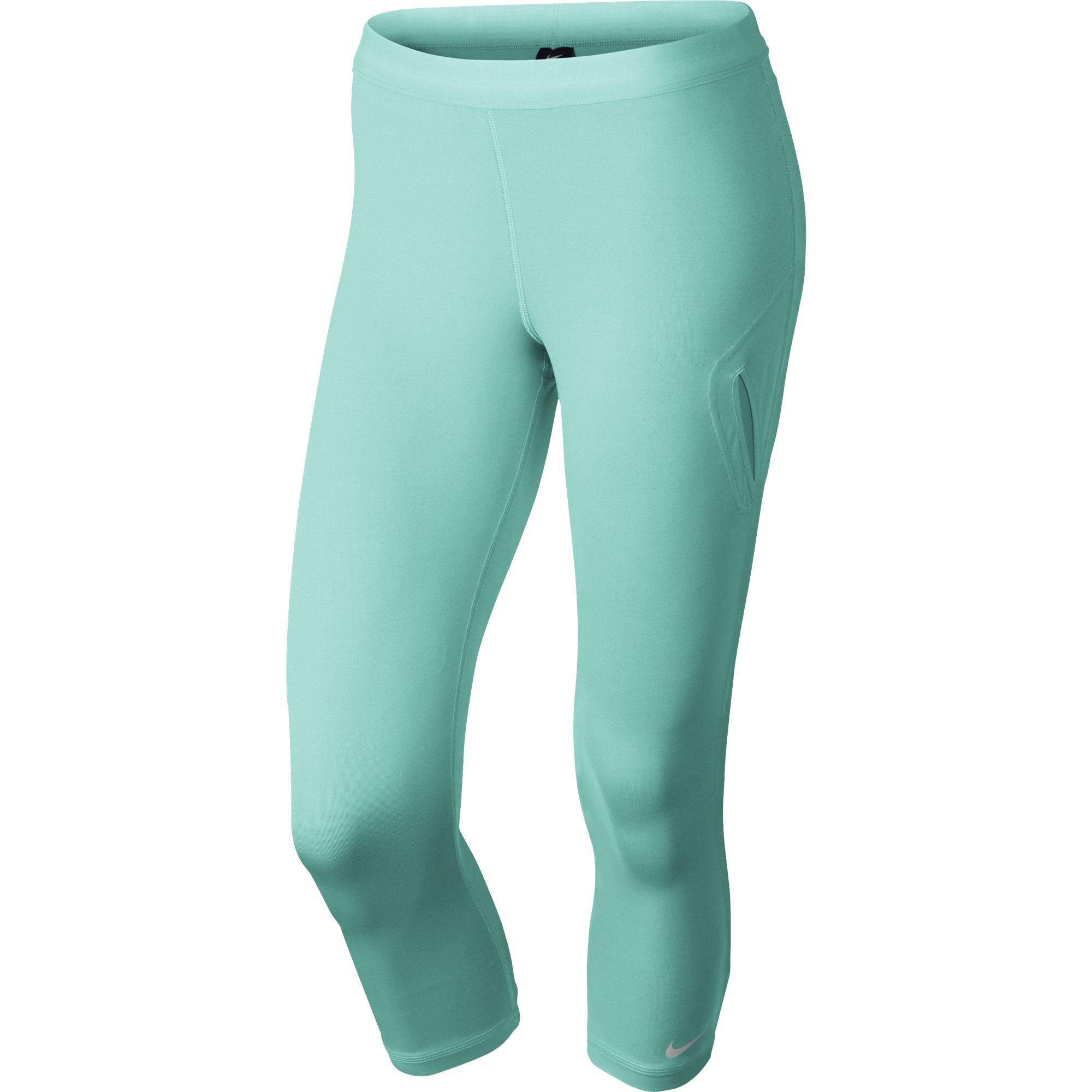 Nike Womens Tennis Capri - Bleached Turquoise/Matte Silver - Tennisnuts.com