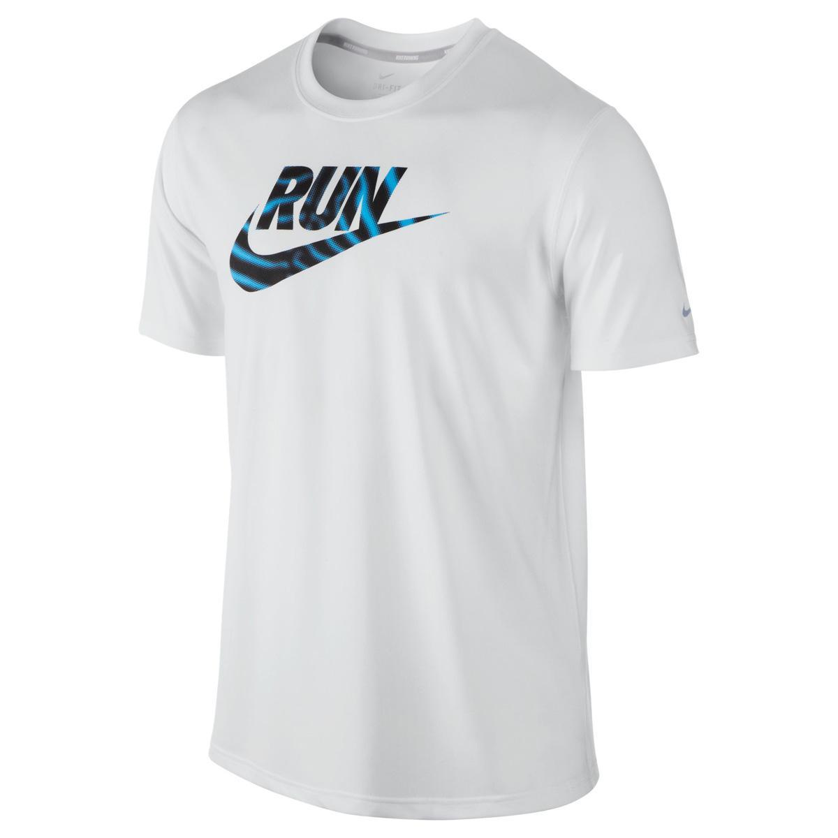 Nike Mens Legend Run Tee - White - Tennisnuts.com