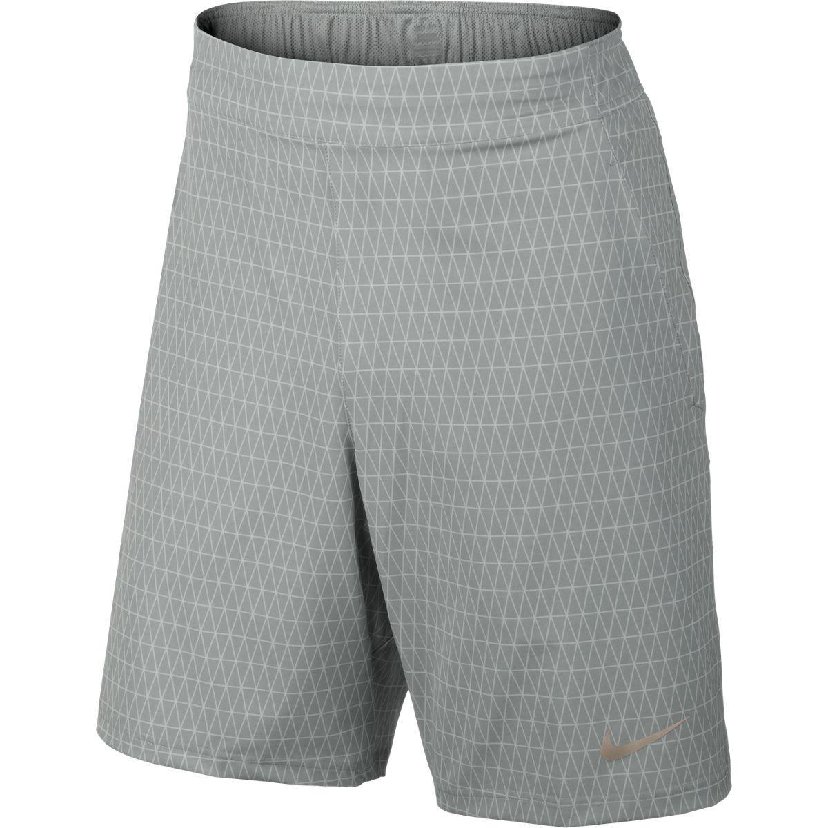 Nike Mens Premier Gladiator 9" Shorts - Base Grey/Zinc - Tennisnuts.com