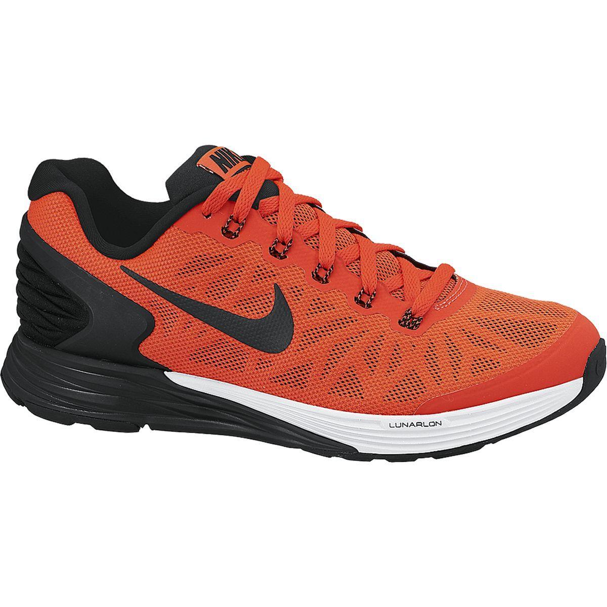 Nike Boys LunarGlide 6 Running Shoes Bright Crimson Black