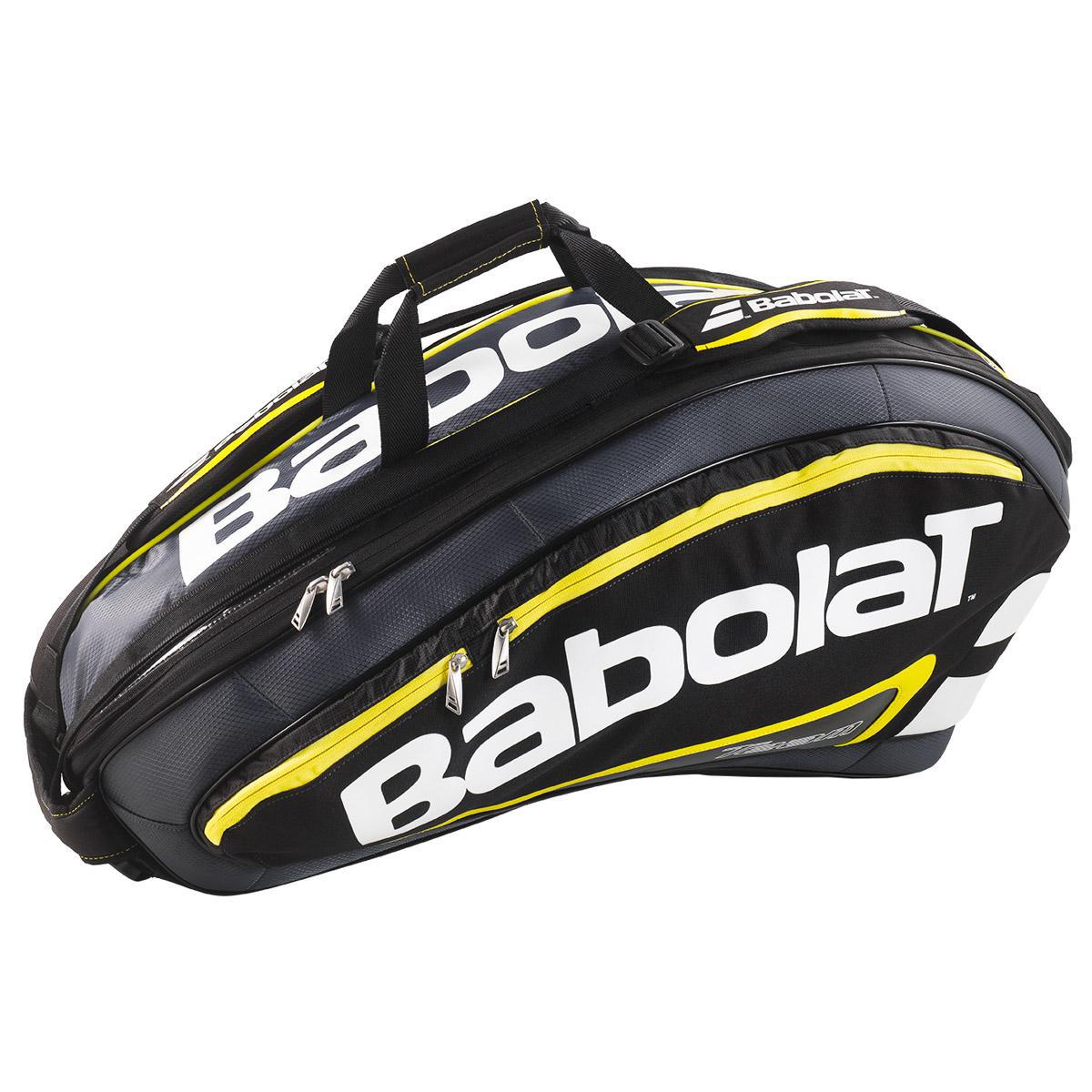 Babolat Team Line 9 Racket Bag - Black/Yellow - Tennisnuts.com